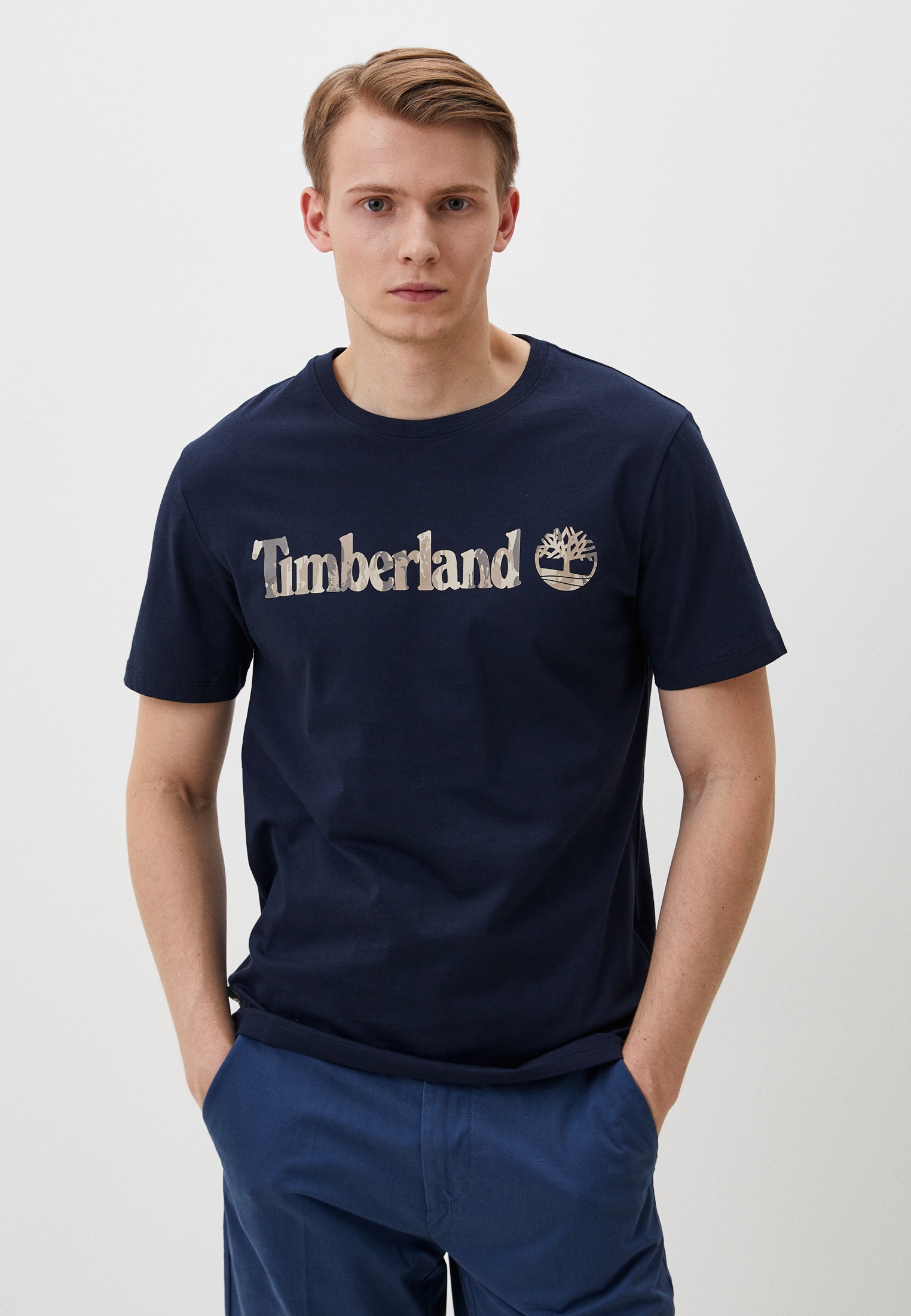 Футболка Timberland, цвет: синий, RTLADJ588301 — купить в интернет ...