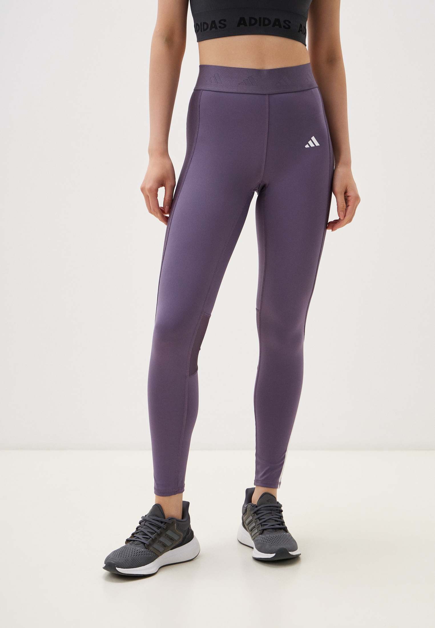 Леггинсы adidas HYGLM 1/1 L Q1, цвет: фиолетовый, RTLADJ590001 — купить ...