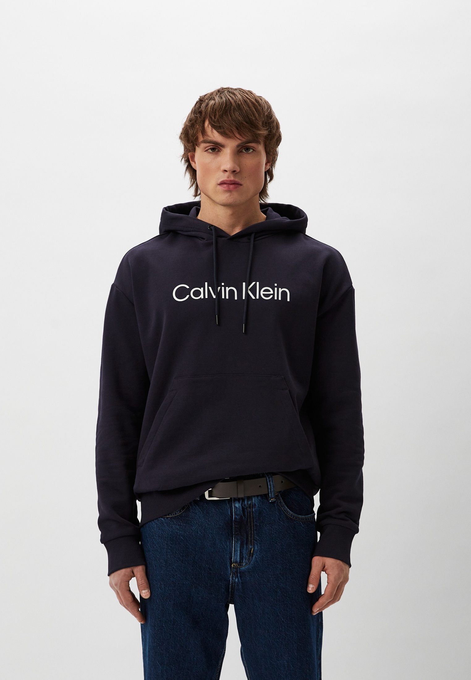 Худи Calvin Klein, цвет: синий, RTLADJ616902 — купить в интернет ...
