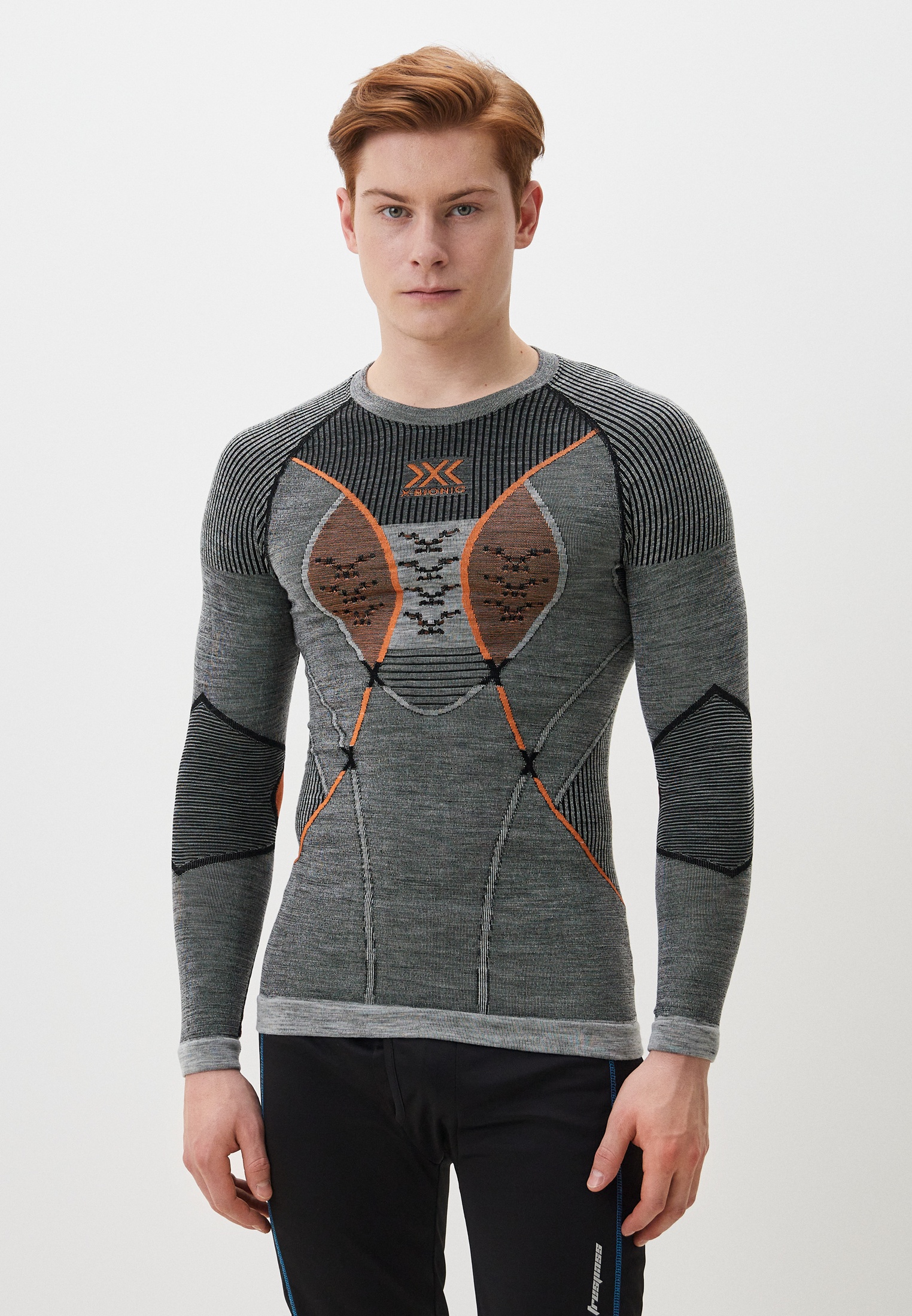 Термобелье верх X-Bionic MERINO SHIRT ROUND NECK LG SL, цвет: серый, RTLADJ675101 — купить в ...