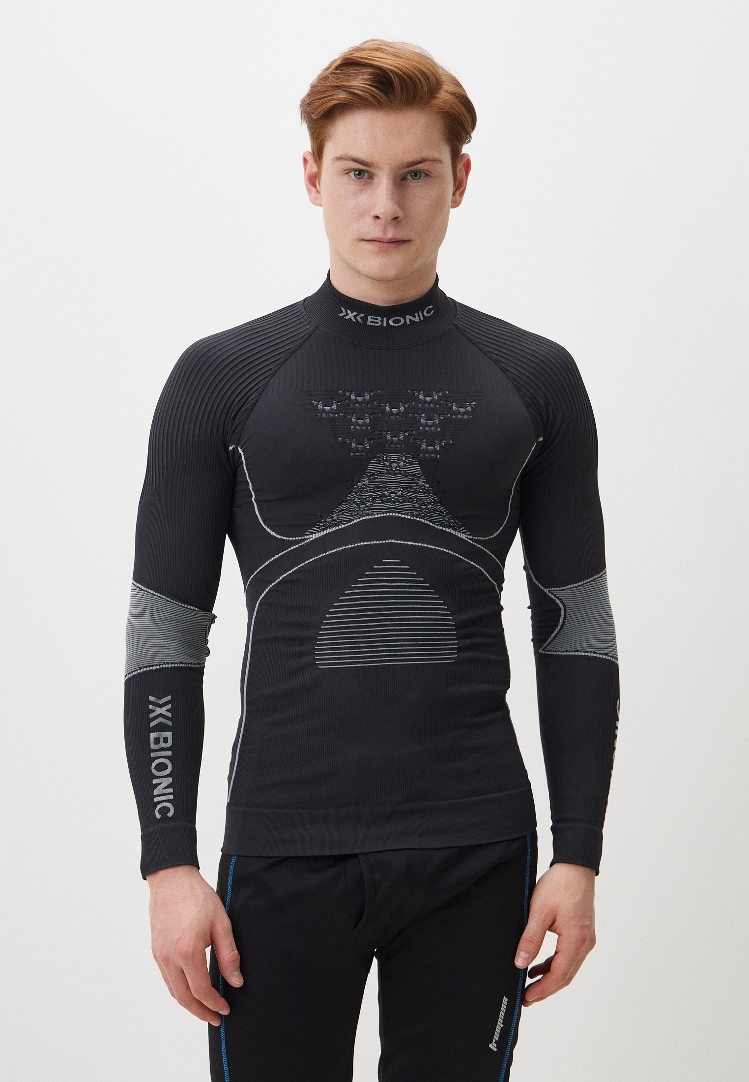 Термобелье верх X-Bionic ENERGY ACCUMULATOR 4.0 SHIRT TURTLE NECK LG SL, цвет: серый ...