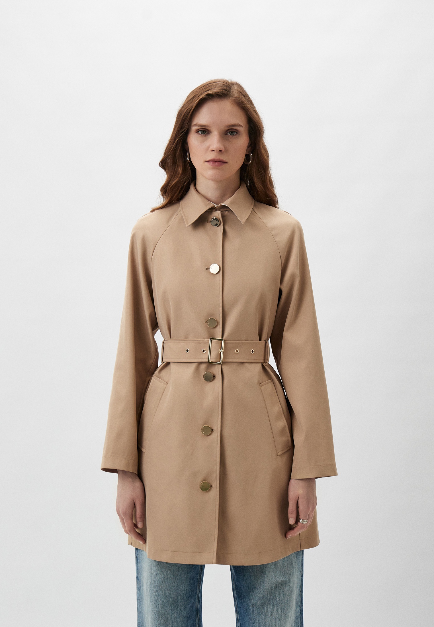 Плащ Liu Jo, цвет: бежевый, RTLADK032001 — купить в интернет-магазине ...