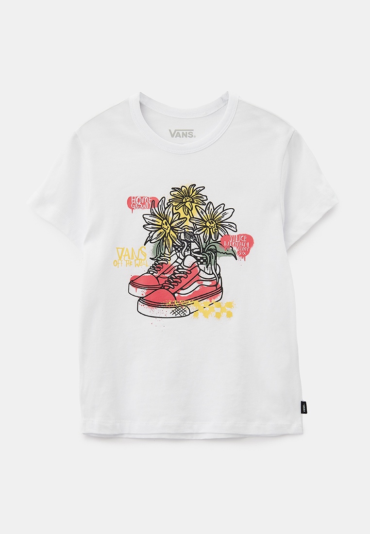 Футболка Vans DAISY SHOE MINI, цвет: белый, RTLADK074301 — купить в ...