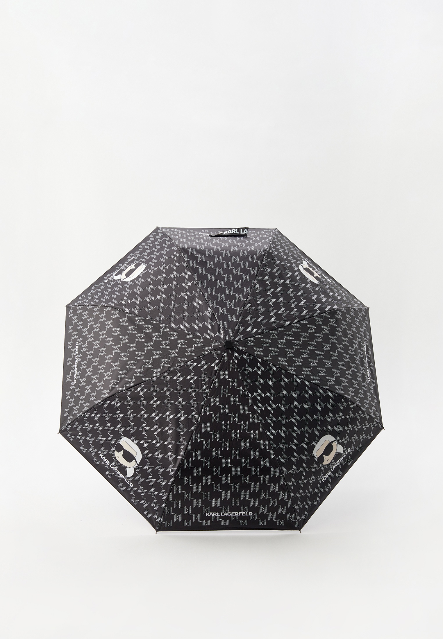 Зонт складной Karl Lagerfeld, цвет: черный, RTLADK156401 — купить в ...