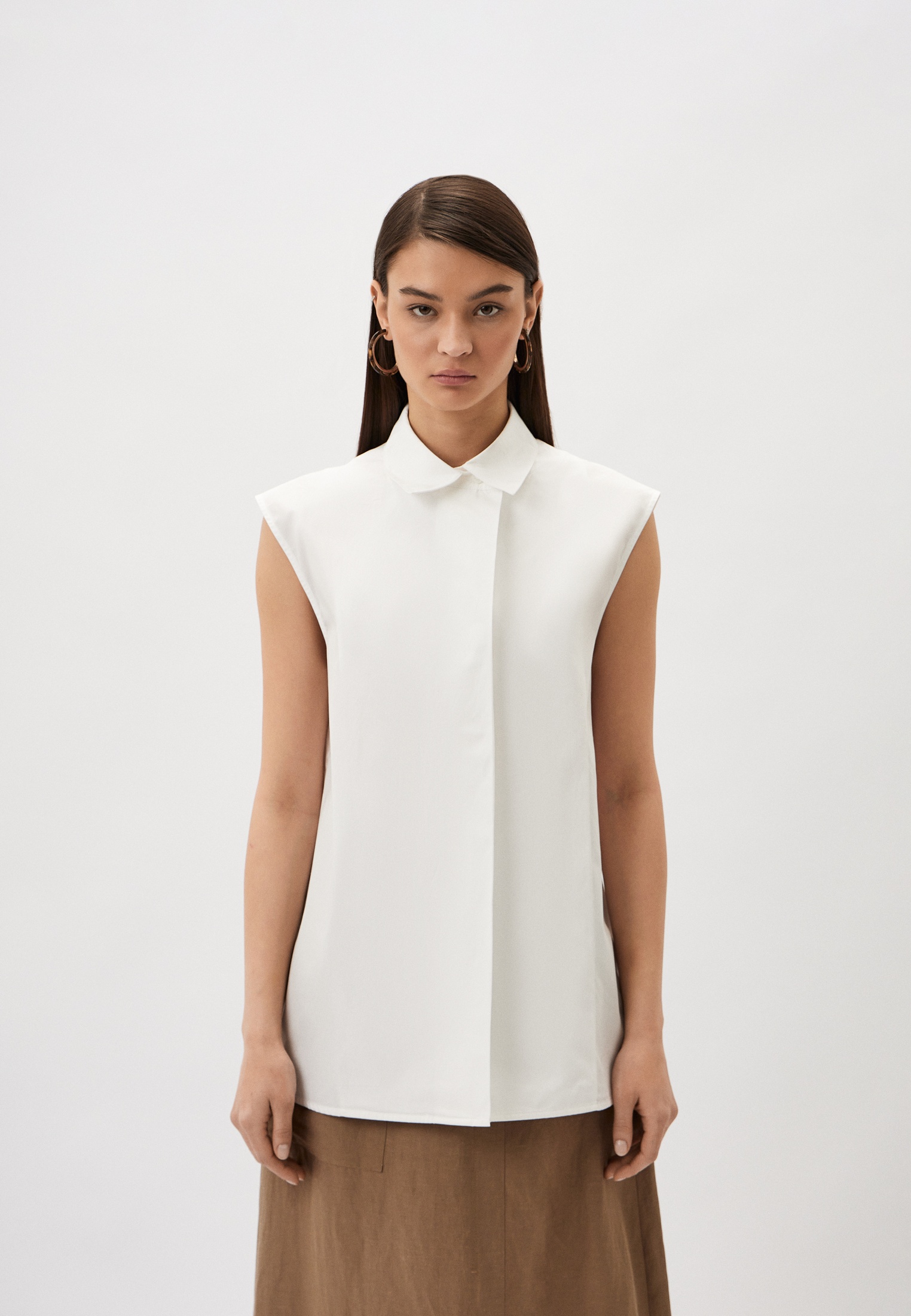 Рубашка Calvin Klein, цвет: белый, RTLADK404501 — купить в интернет ...