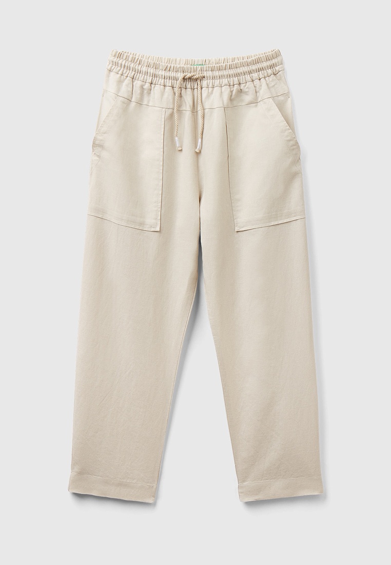 Брюки спортивные United Colors of Benetton, цвет: бежевый, RTLADK413201 ...