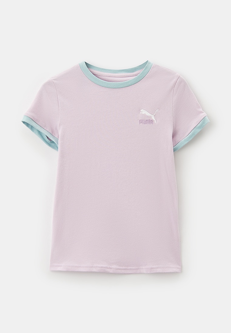 Футболка PUMA CLASSICS MATCH POINT Logo Tee G, цвет: фиолетовый ...