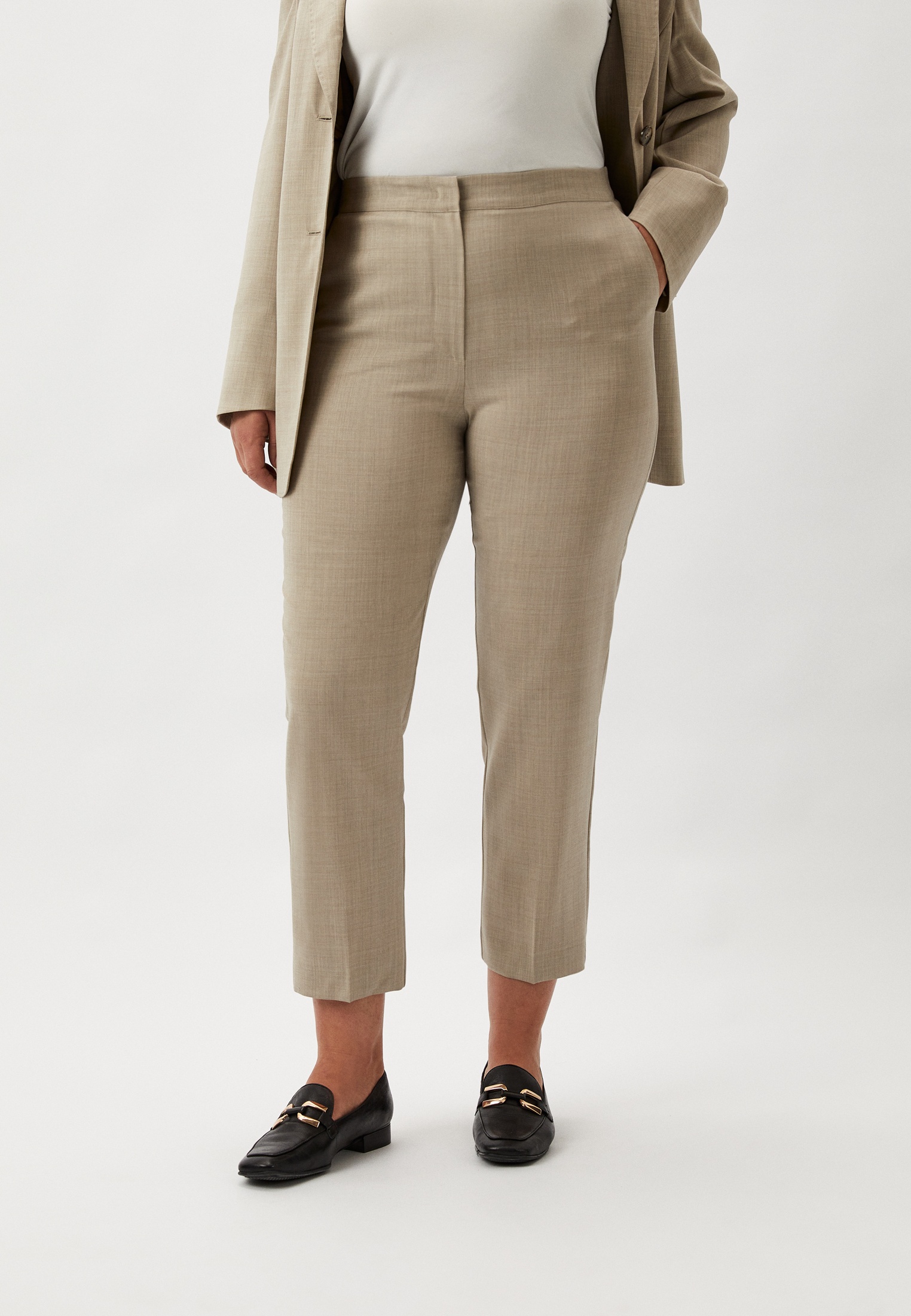 Брюки Marina Rinaldi VELOCE, цвет: бежевый, RTLADK473501 — купить в ...
