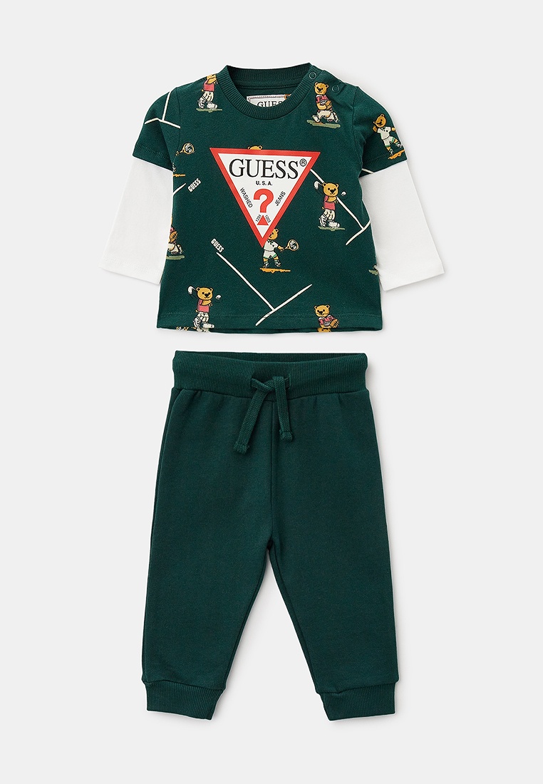 Костюм спортивный Guess, цвет: зеленый, RTLADK509001 — купить в ...