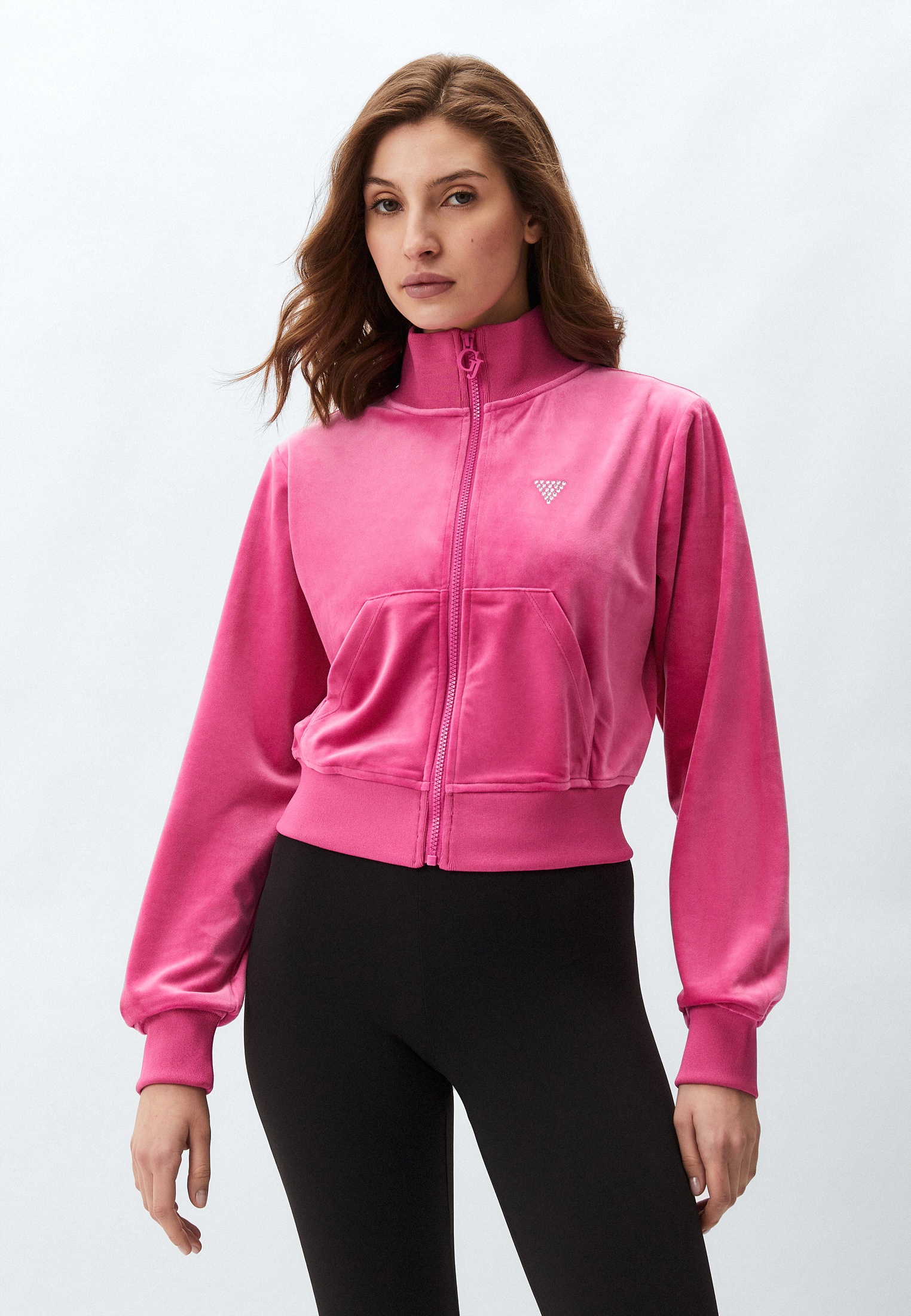 Олимпийка Guess, цвет: фуксия, RTLADK522701 — купить в интернет ...