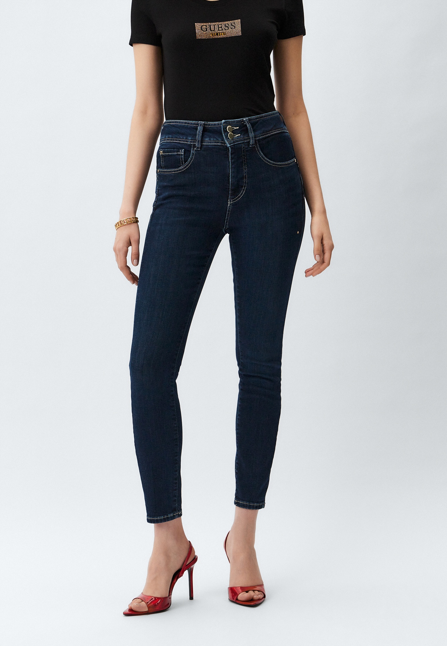 Джинсы Guess SHAPE UP, цвет: синий, RTLADK532401 — купить в интернет ...