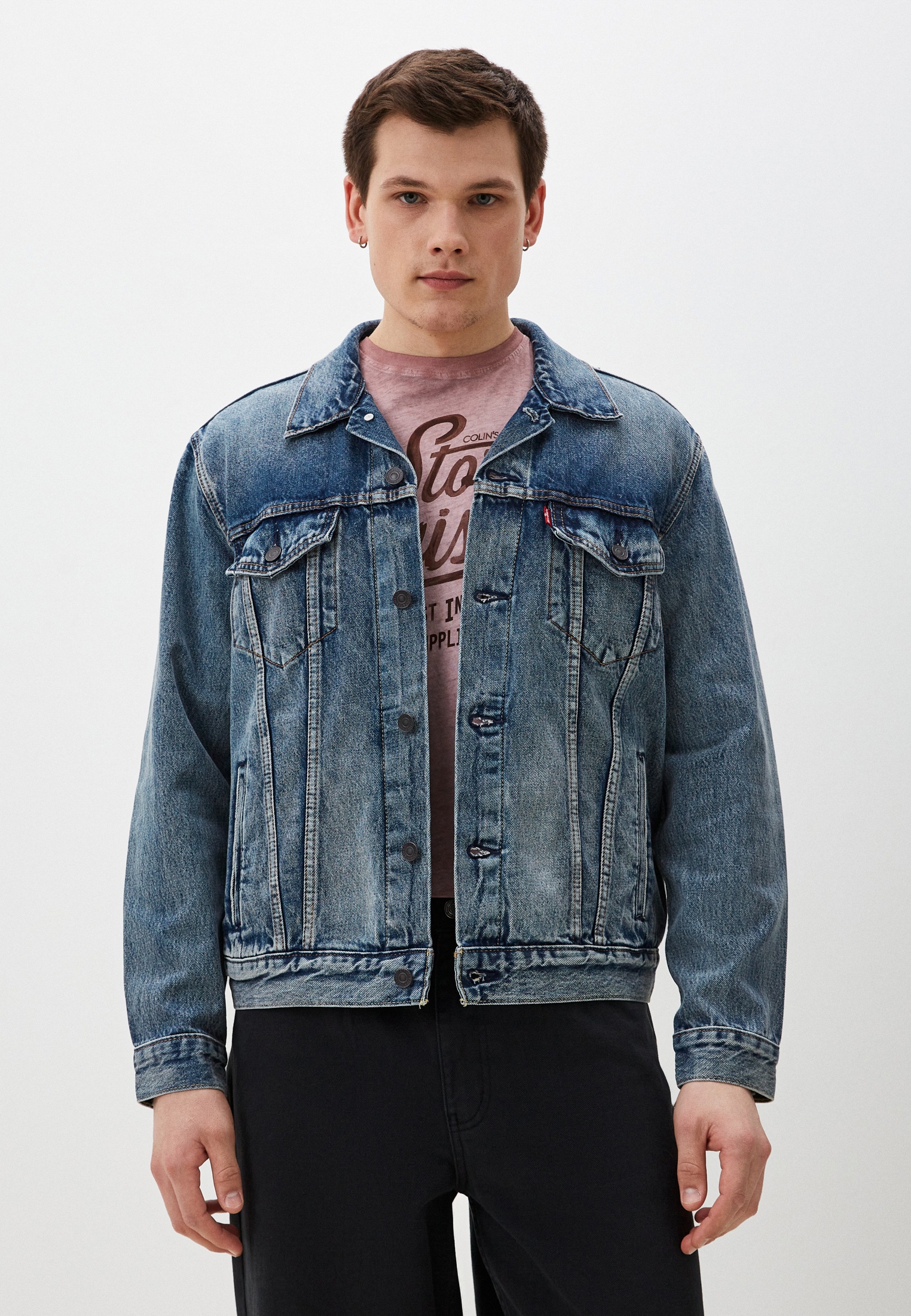 Куртка джинсовая Levi's®, цвет: голубой, RTLADK907701 — купить в ...