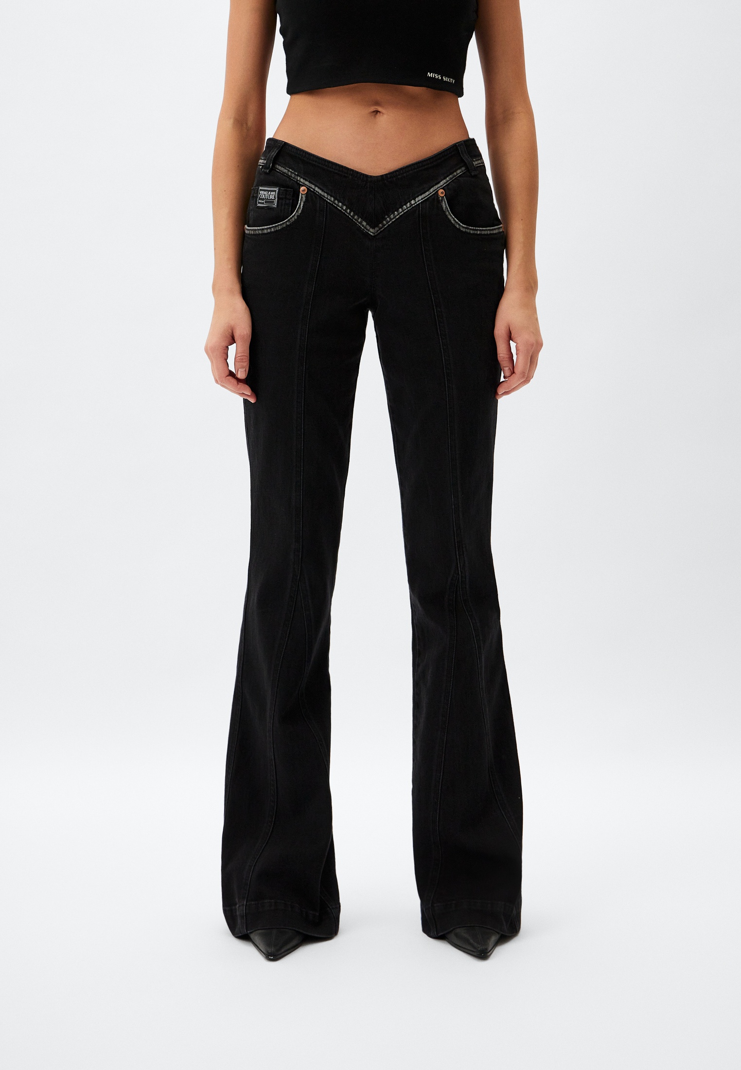 Джинсы Versace Jeans Couture, цвет: черный, RTLADK954901 — купить в ...
