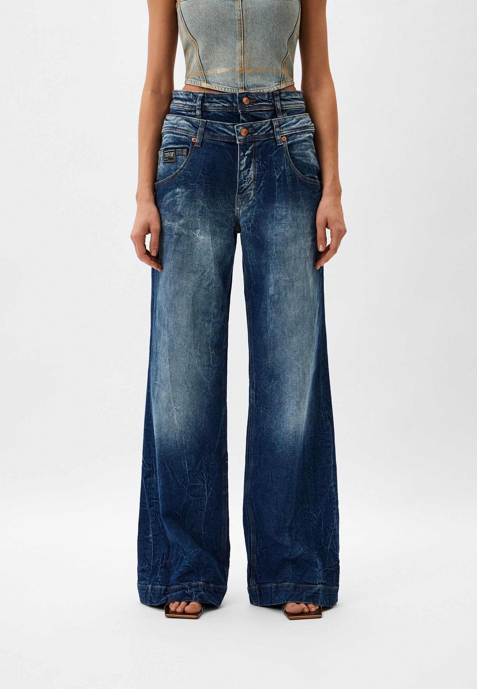 Джинсы Versace Jeans Couture, цвет: синий, RTLADK955001 — купить в ...