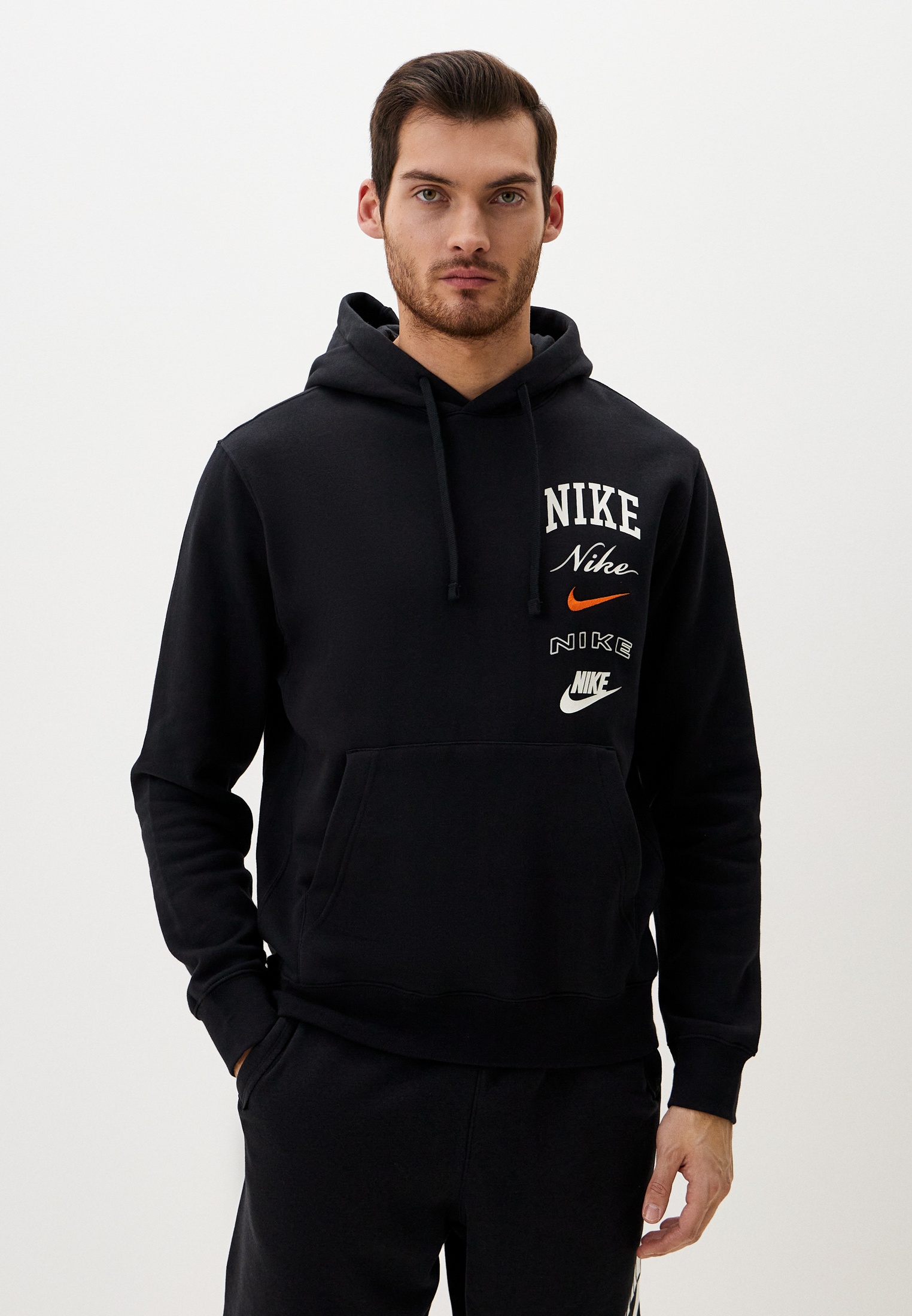 Худи Nike Club Fleece Men's Pullover Hoo, цвет: черный, RTLAFF028901 ...