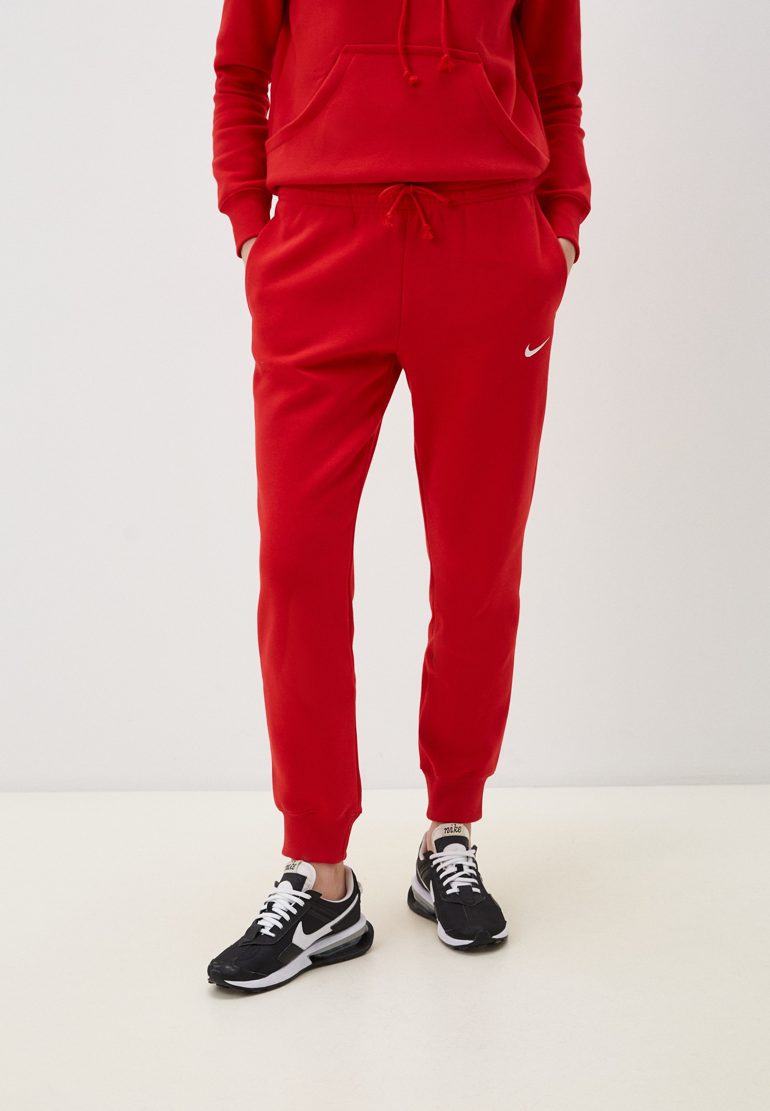 Брюки спортивные Nike W Nsw Phnx Flc Mr Pant Std цвет красный