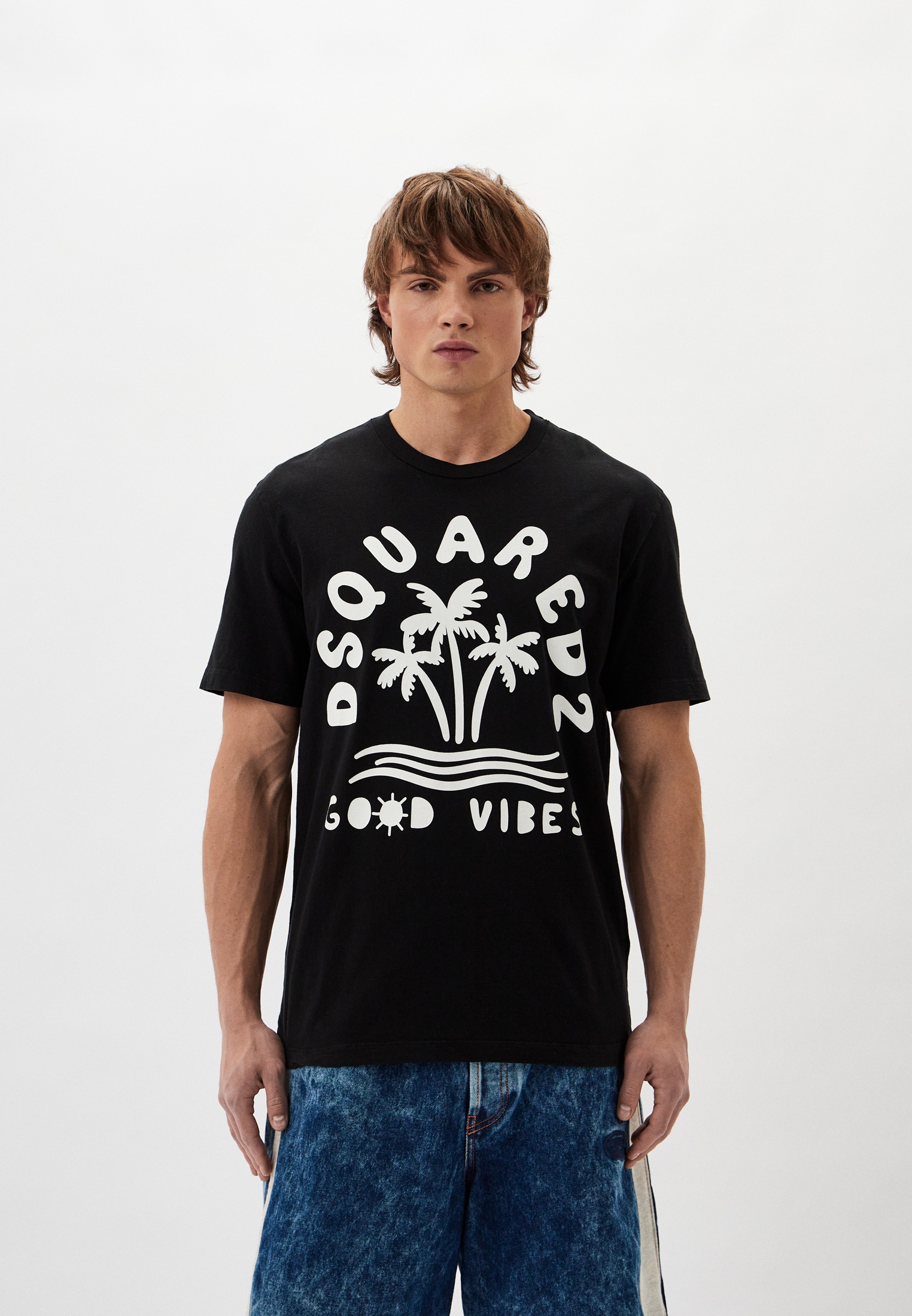 Футболка Dsquared2, цвет: черный, RTLADL175001 — купить в интернет ...