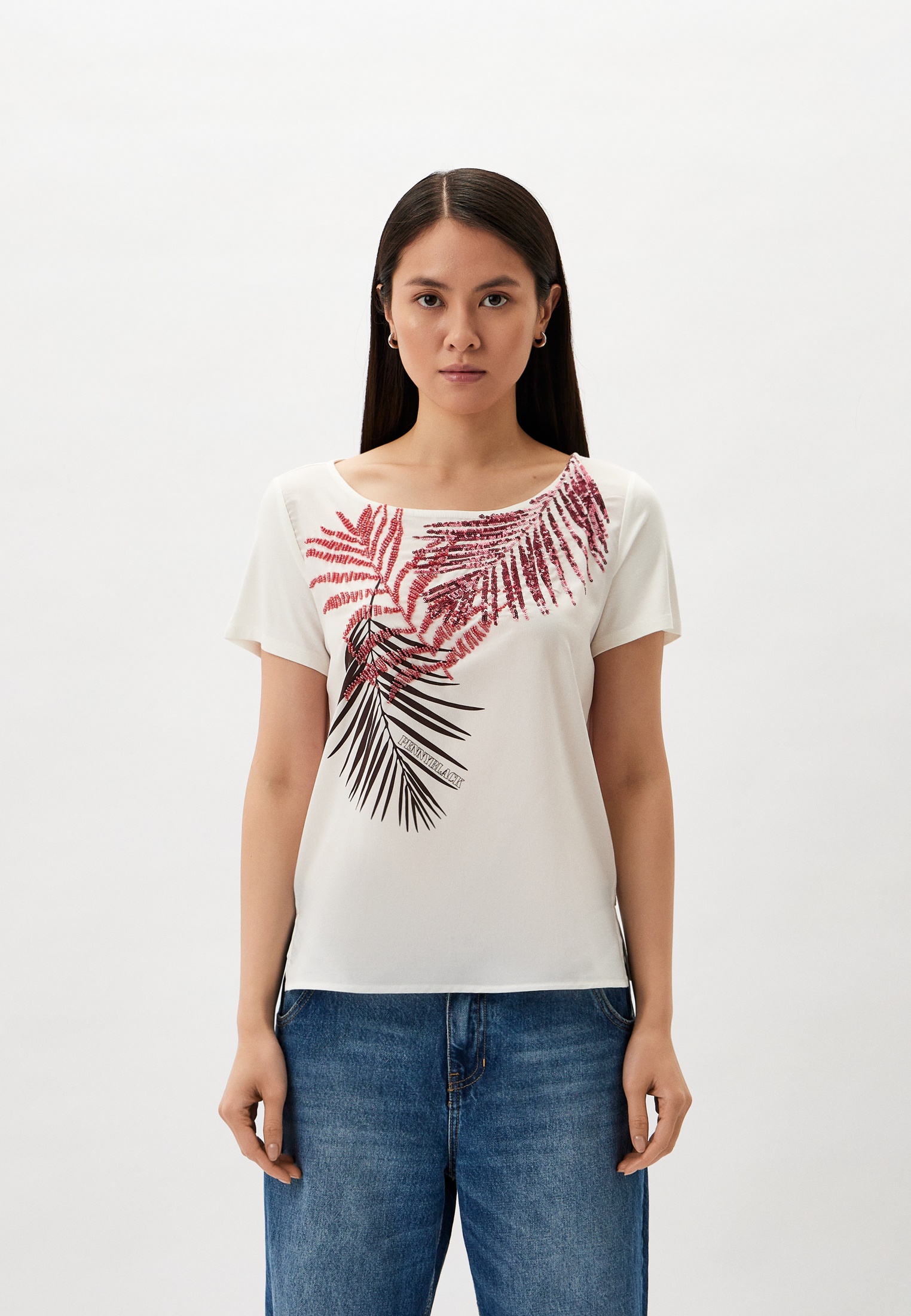 Футболка Pennyblack TERMOLI, цвет: белый, RTLADL226801 — купить в интернет-магазине Lamoda