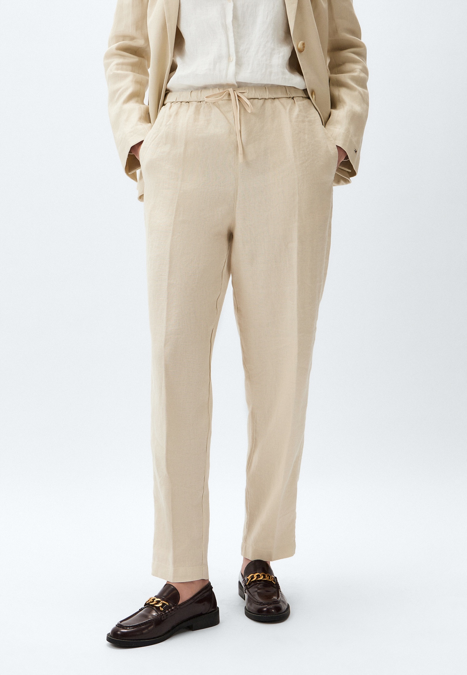 Брюки Tommy Hilfiger, цвет: бежевый, RTLADL255201 — купить в интернет ...