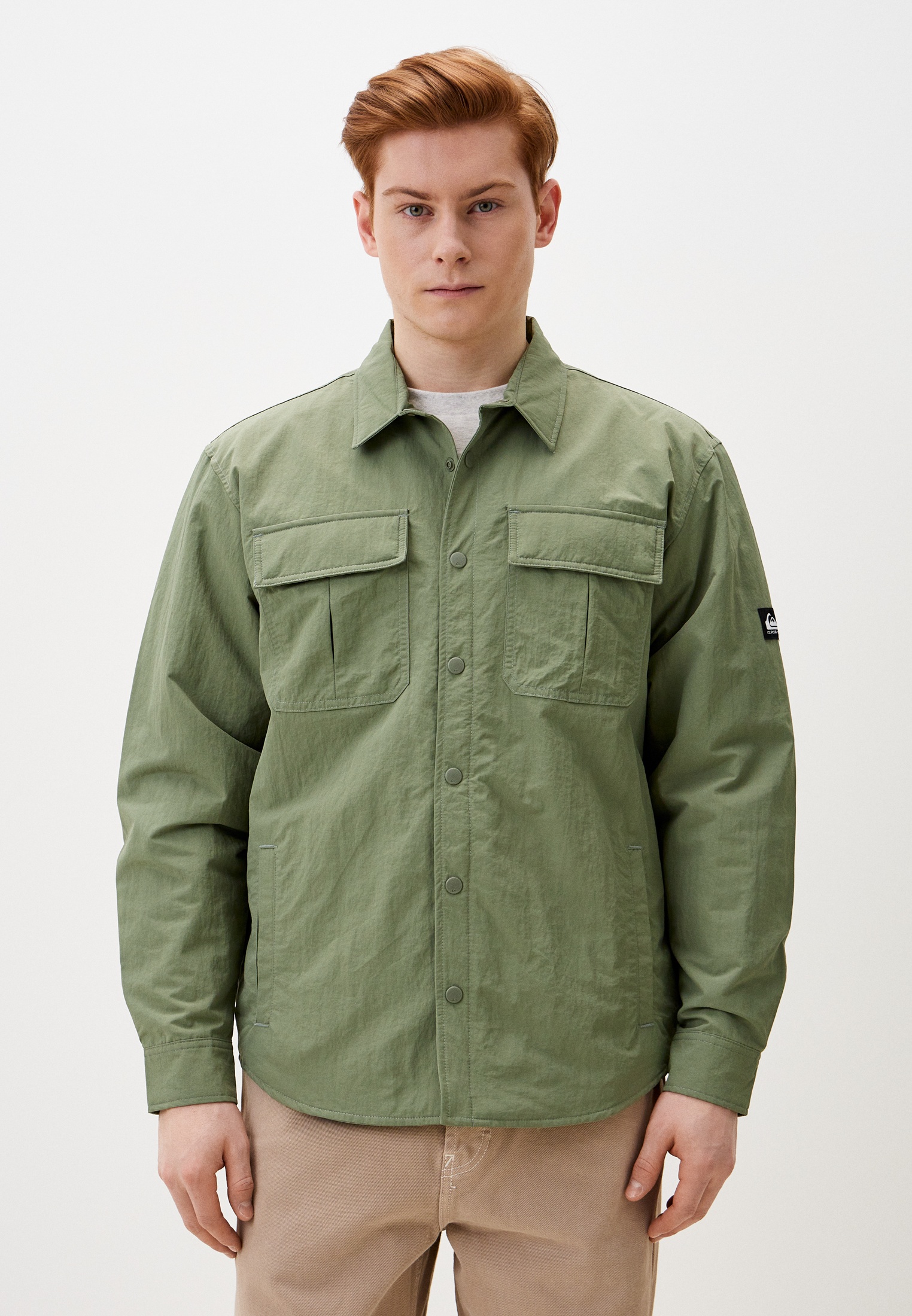 Куртка утепленная Quiksilver COLD SNAP SHACK JCKT GLW0, цвет: зеленый ...