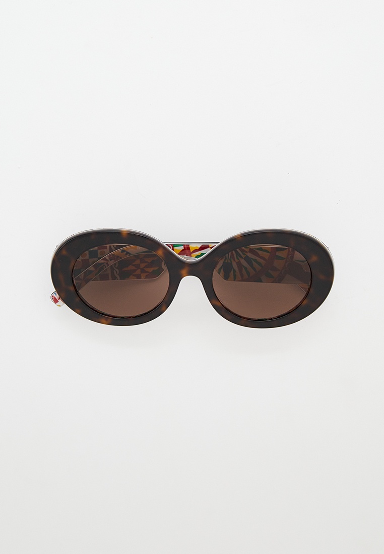 Очки солнцезащитные Dolce&Gabbana DG4448 321773, цвет: коричневый ...