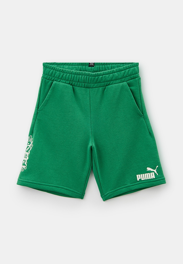 Шорты спортивные PUMA ESS+ MID 90s Shorts TR B, цвет: зеленый ...