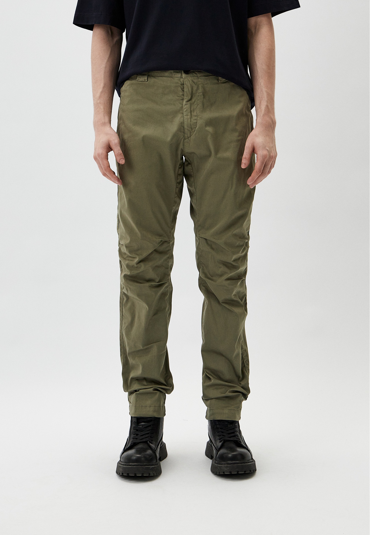 Брюки C.P. Company Stretch Sateen Ergonomic, цвет: хаки, RTLADL548501 ...