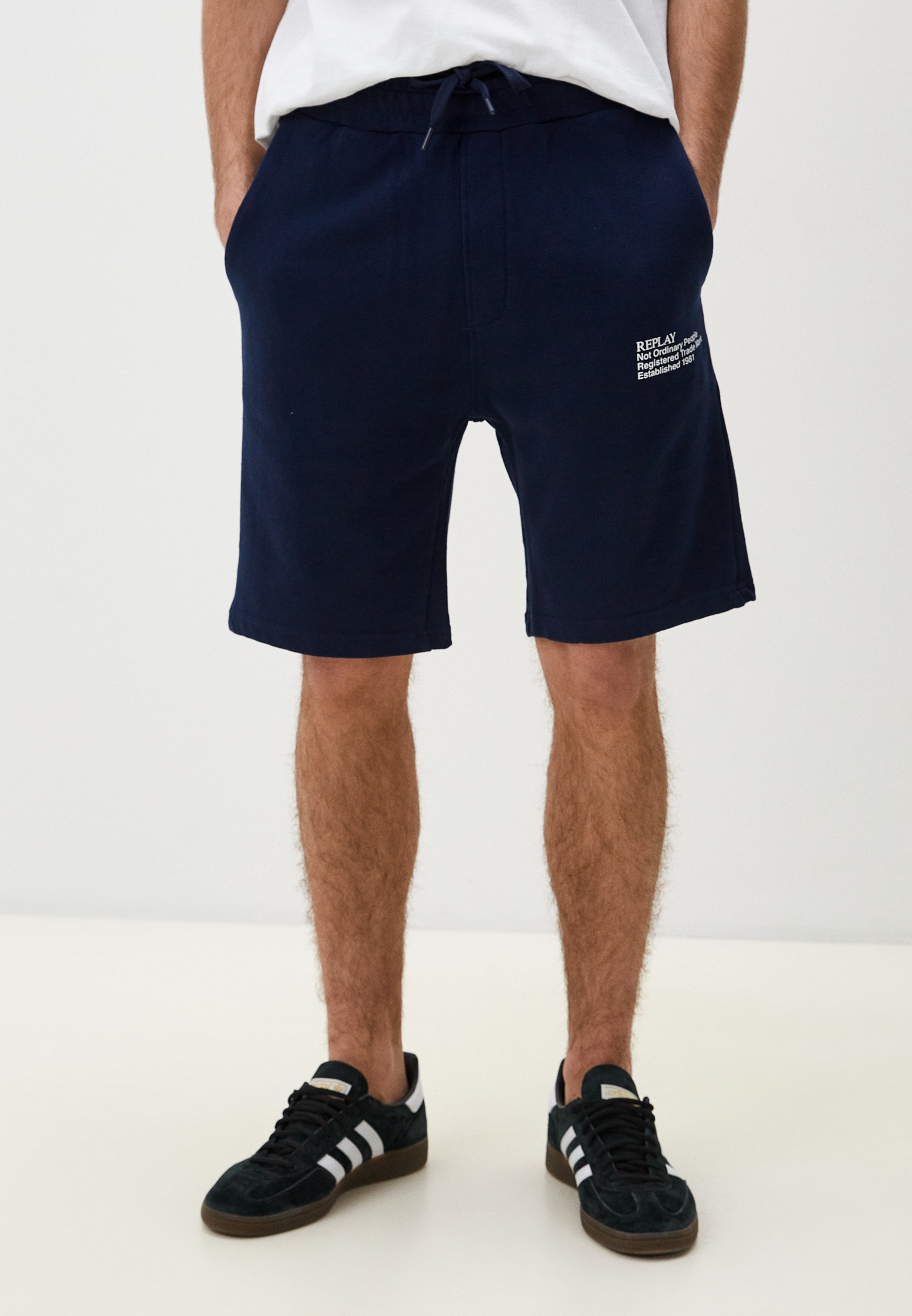 Шорты спортивные Replay, цвет: синий, RTLADL558101 — купить в интернет ...