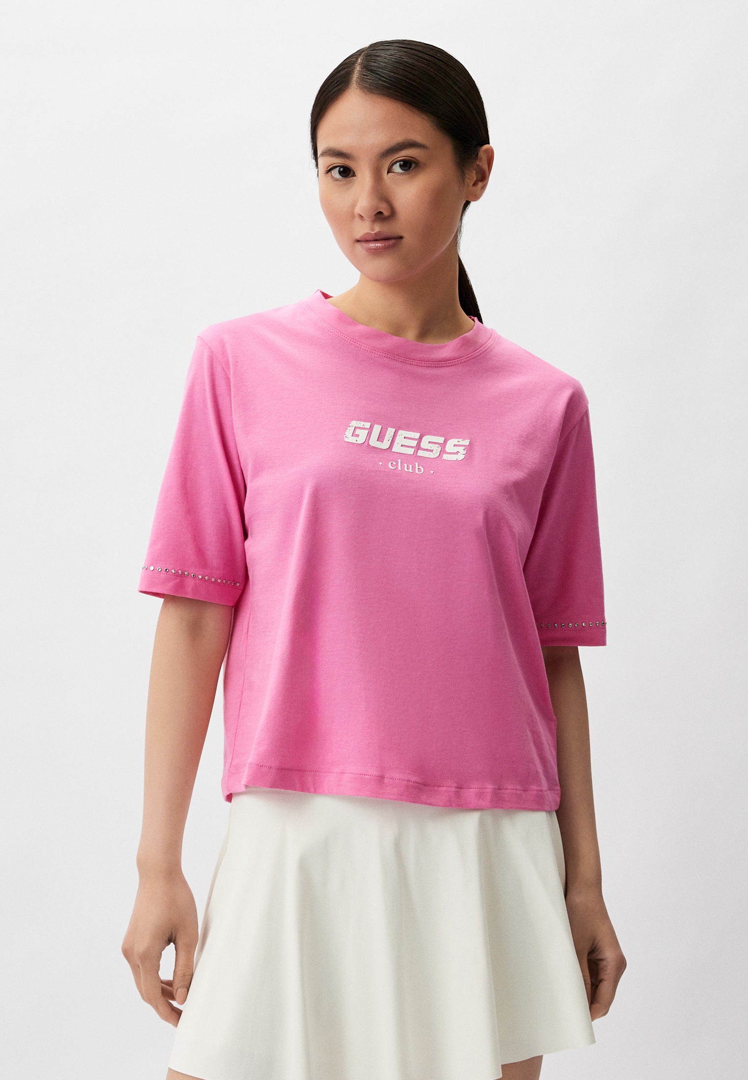 Футболка Guess, цвет: белый, RTLADL864301 — купить в интернет-магазине ...