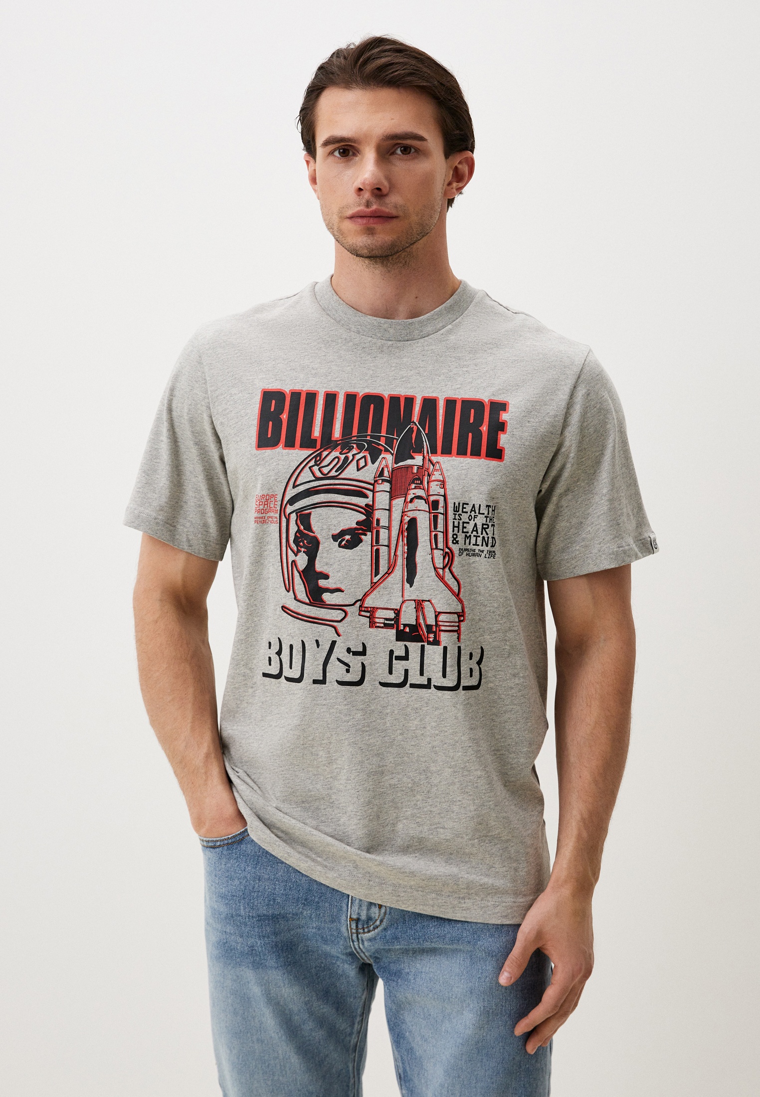 Футболка Billionaire Boys Club SPACE PROGRAM, цвет: серый, RTLADM017201 ...