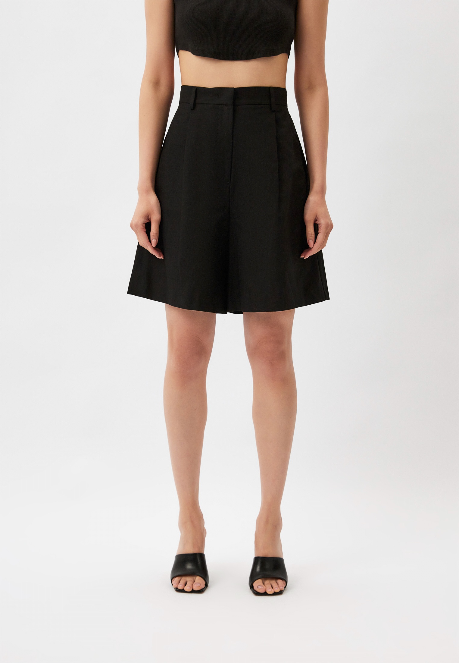 Шорты Weekend Max Mara ECUBA, цвет: черный, RTLADM132101 — купить в ...