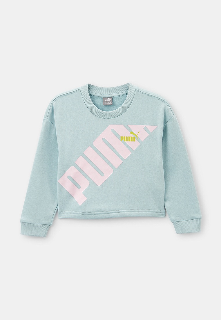 Свитшот PUMA POWER Crew TR G, цвет: голубой, RTLADM213701 — купить в ...