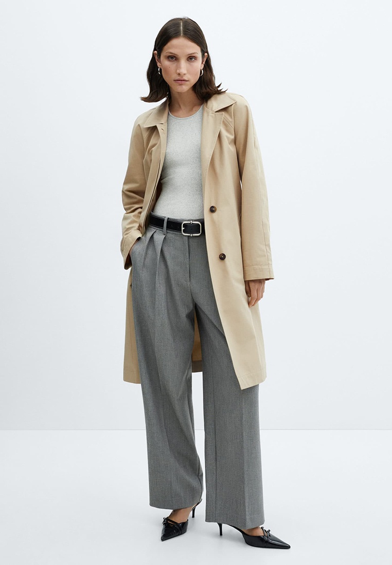 Плащ Mango CLASSIC, цвет: бежевый, RTLADM262401 — купить в интернет ...