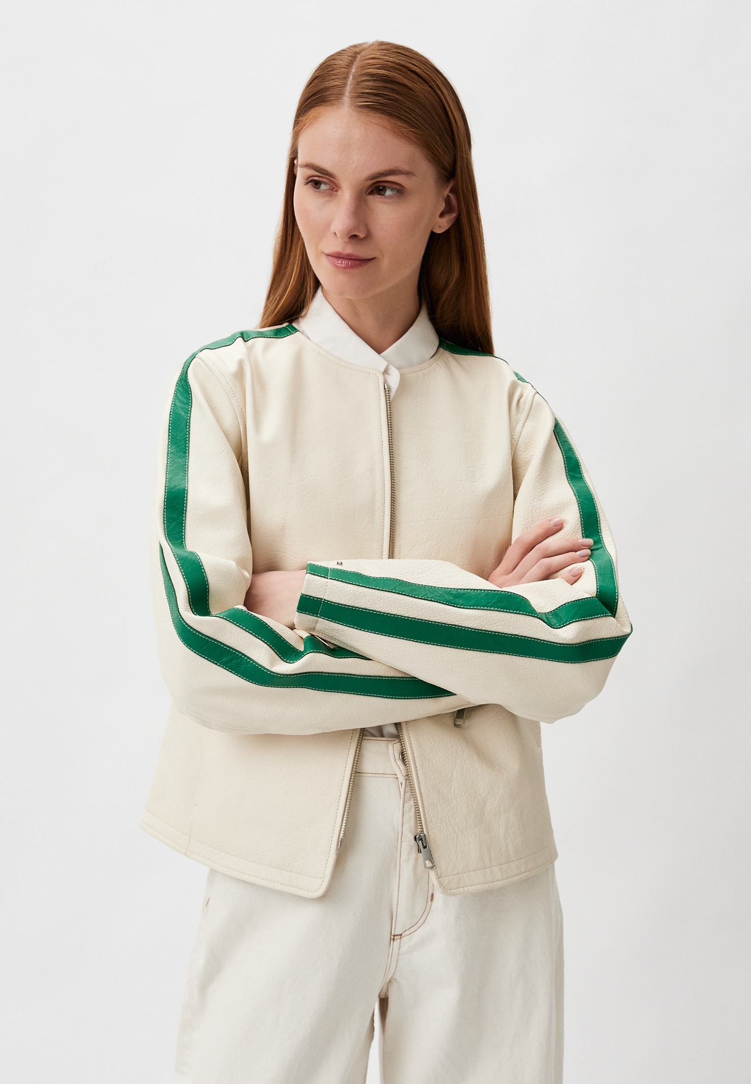 Куртка кожаная Tommy Hilfiger, цвет: белый, RTLADM266301 — купить в ...