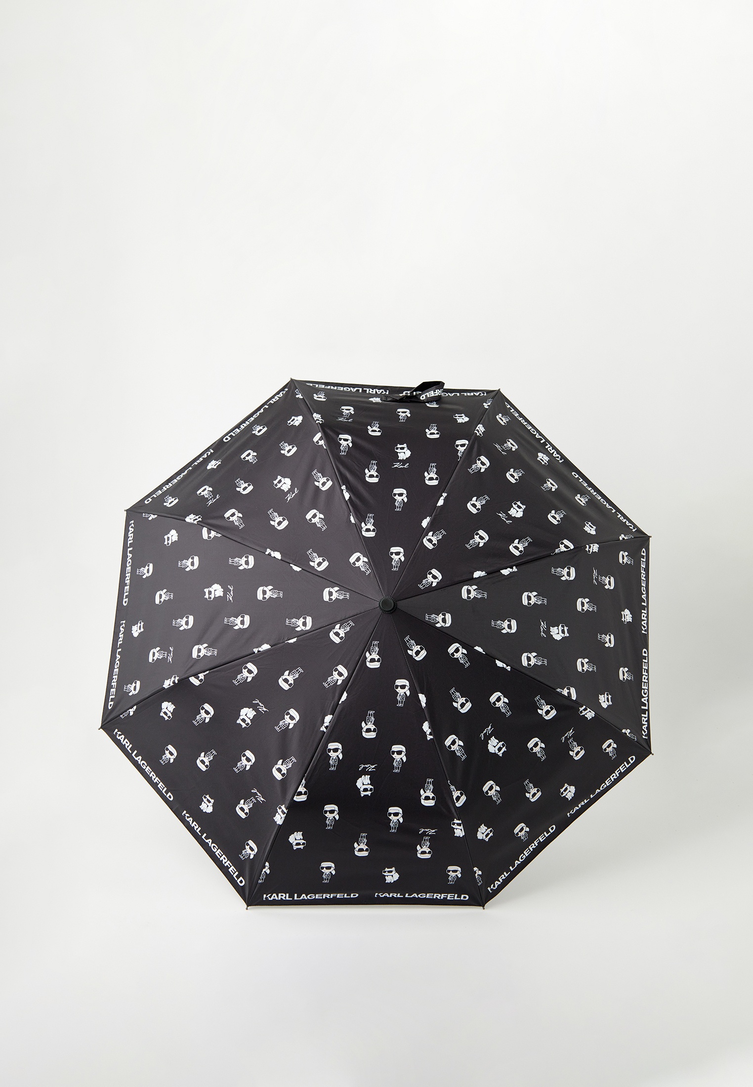 Зонт складной Karl Lagerfeld, цвет: черный, RTLADM405801 — купить в ...