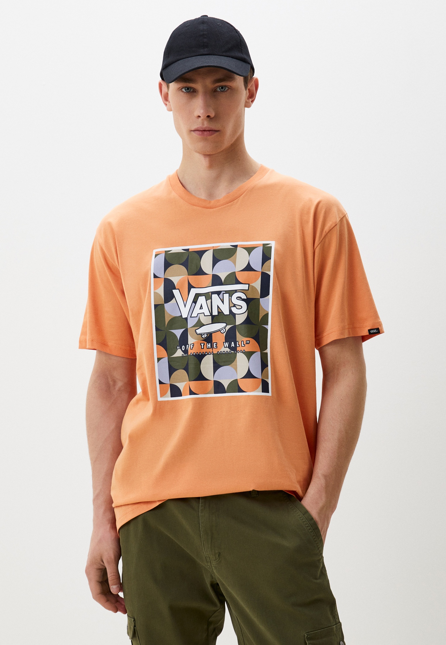 Футболка Vans MN CLASSIC PRINT BOX, цвет: оранжевый, RTLADM601701 ...