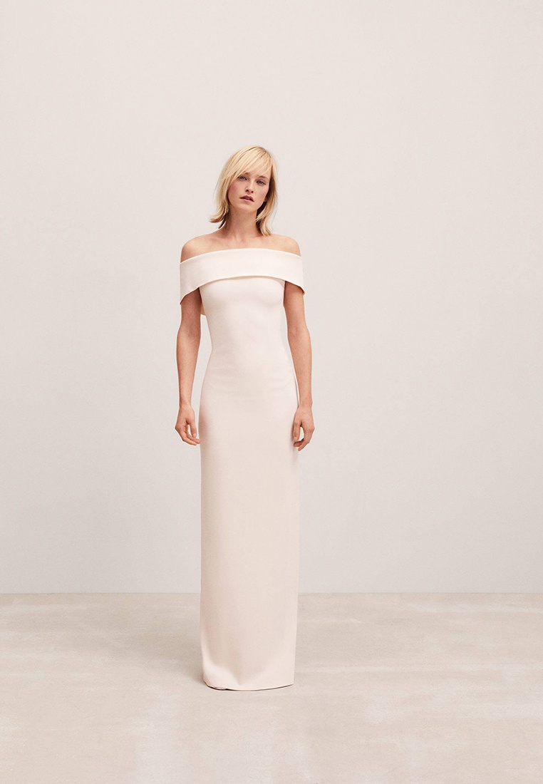 Платье Mango LONDON, Exclusive online, цвет: бежевый, RTLADM602601 ...