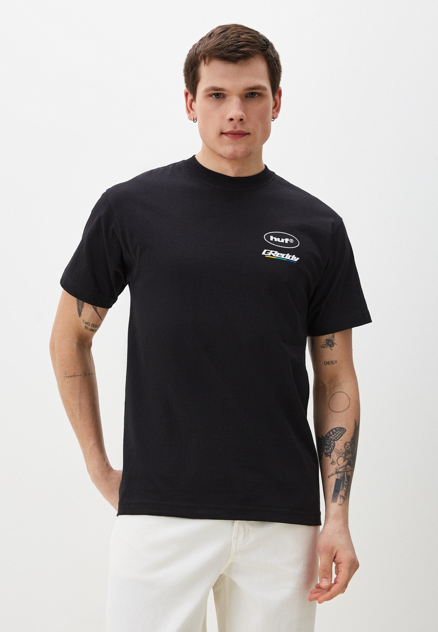 Футболка Huf HUF X GREDDY RACING TEAM, цвет: черный, RTLADM784401 ...