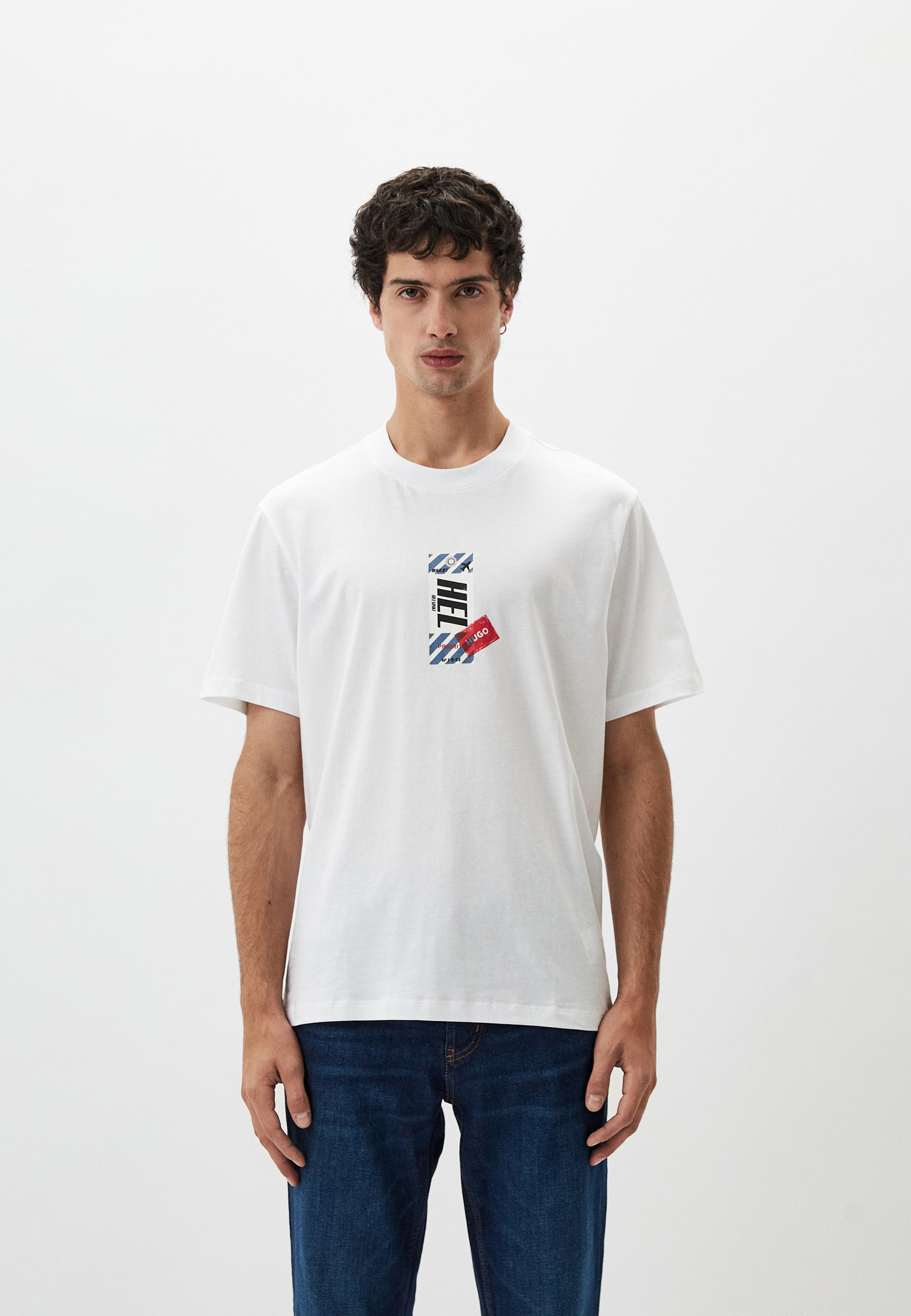 Футболка Hugo Ditroso, цвет: белый, RTLADM812201 — купить в интернет ...