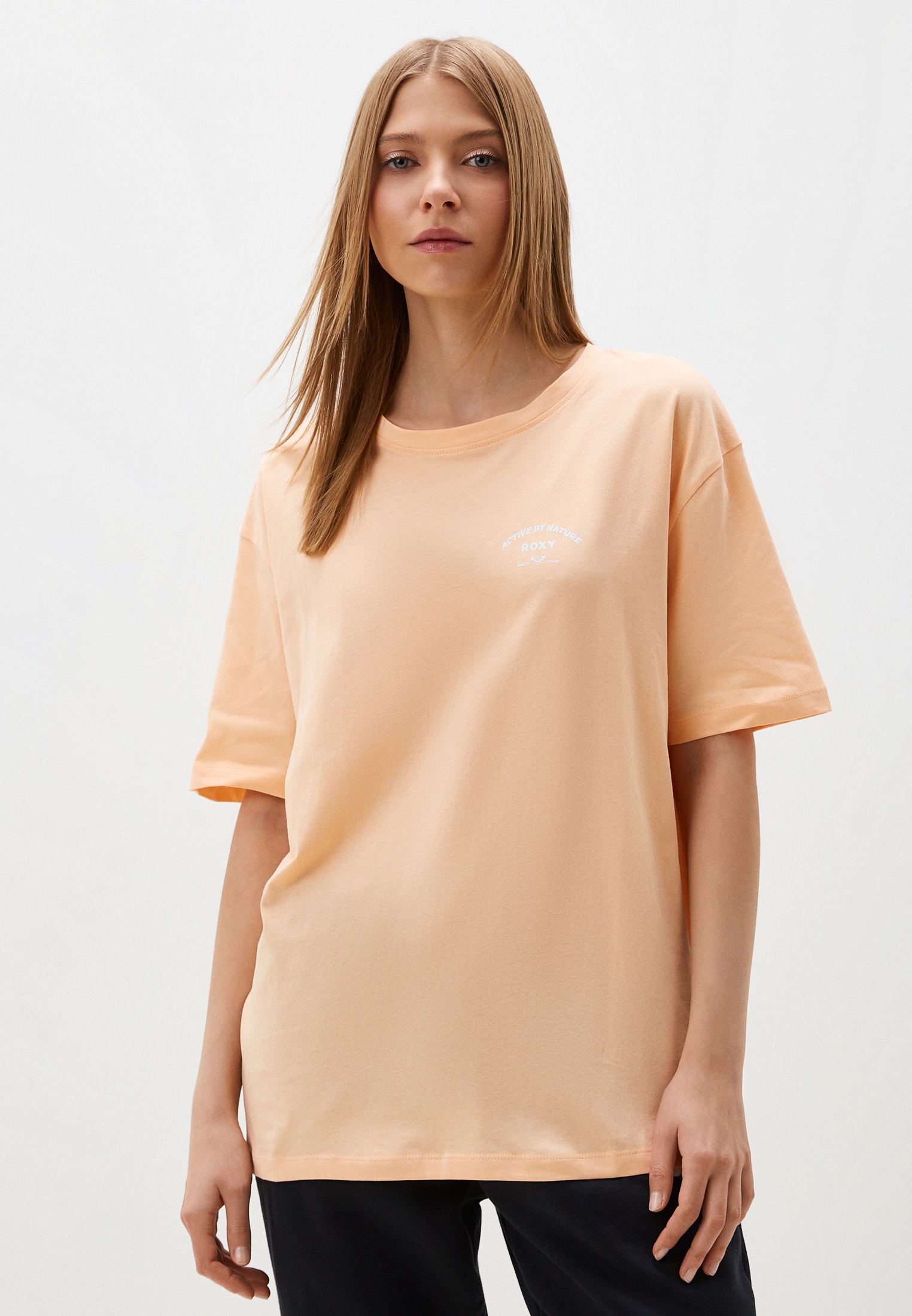 Футболка Roxy ESS NRJ EZ TEE KTTP NET0, цвет: оранжевый, RTLADM967501 ...