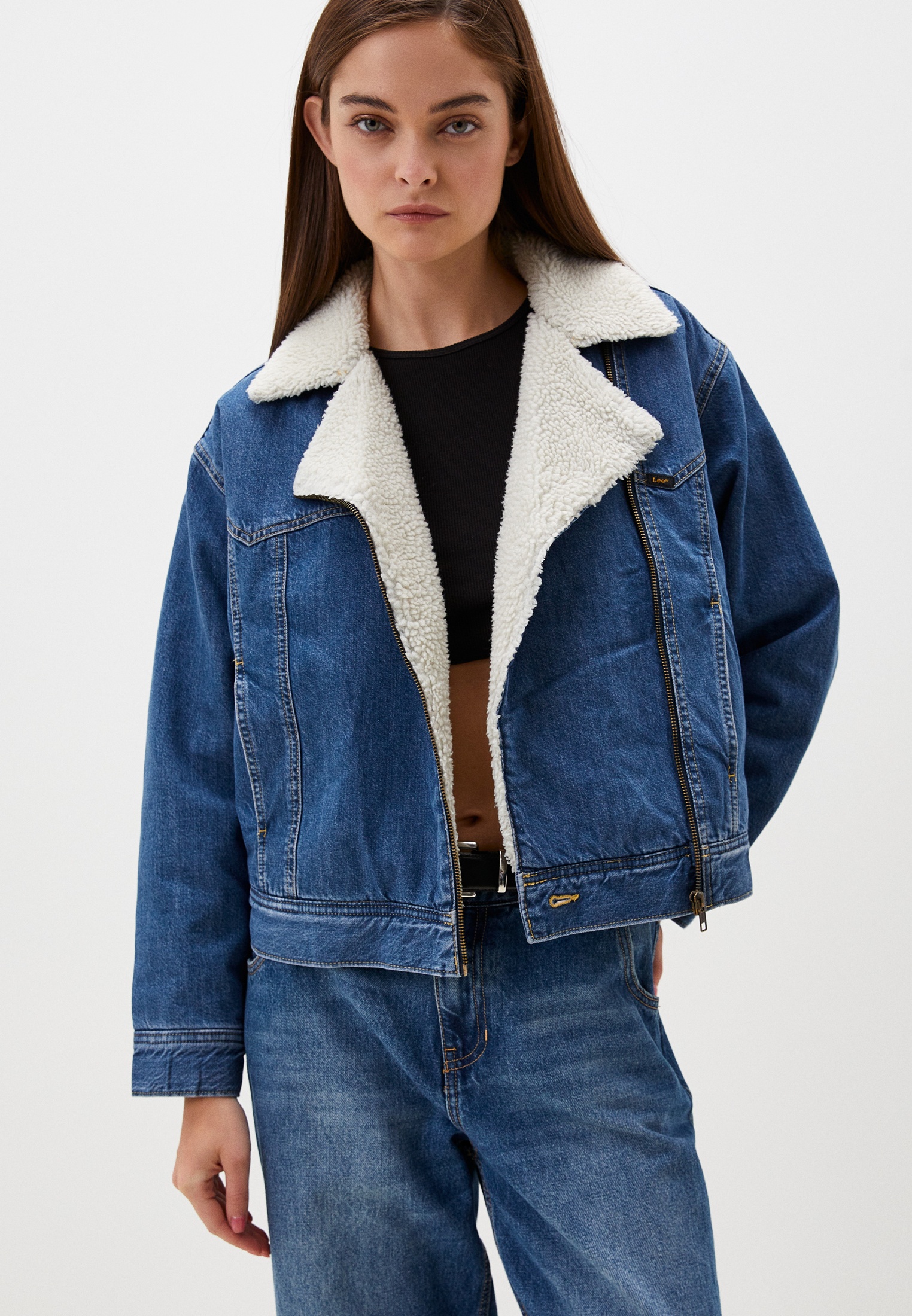 Куртка джинсовая Lee RELAXED, цвет: синий, RTLADN319001 — купить в ...
