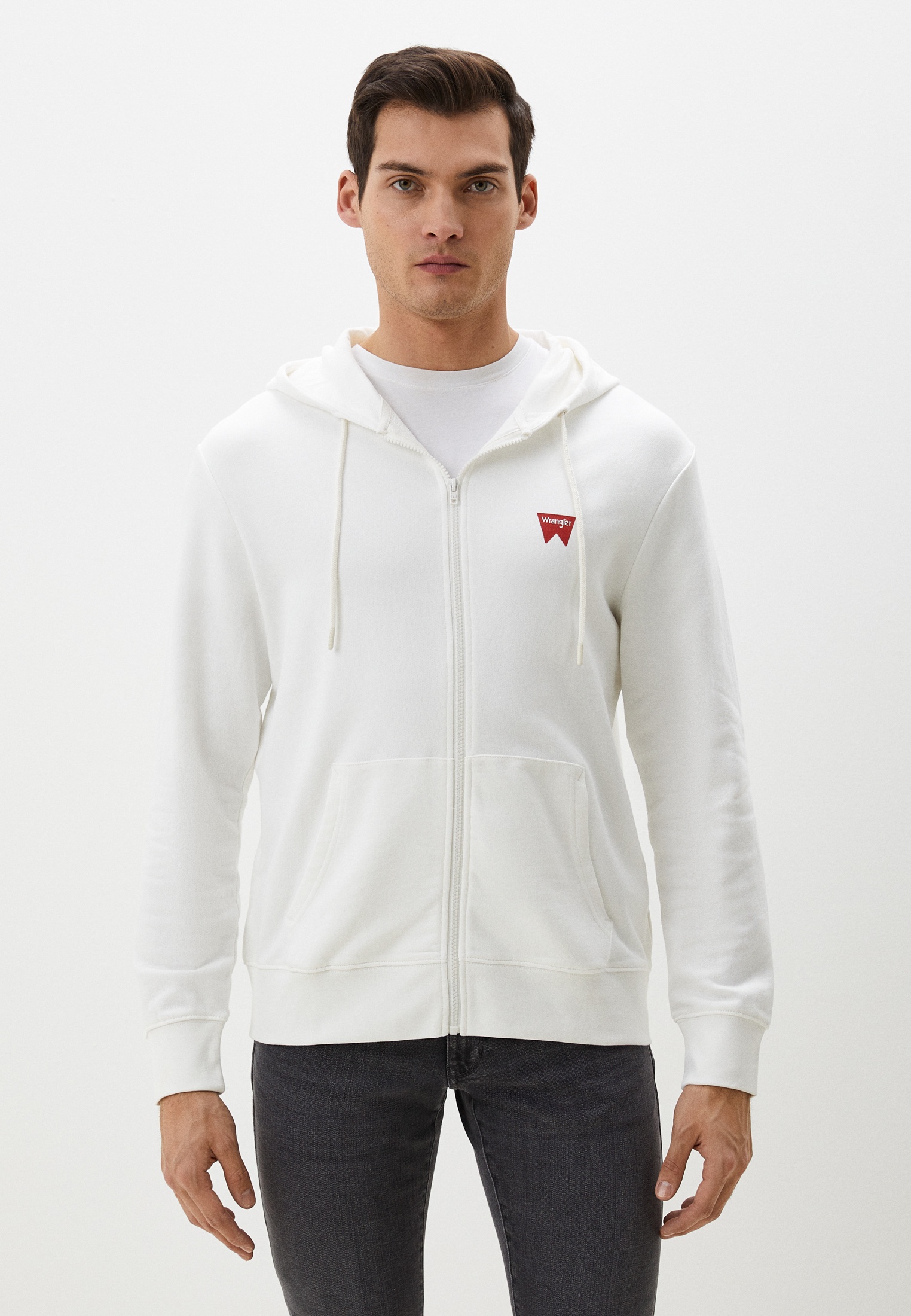 Толстовка Wrangler, цвет: белый, RTLADN349001 — купить в интернет ...