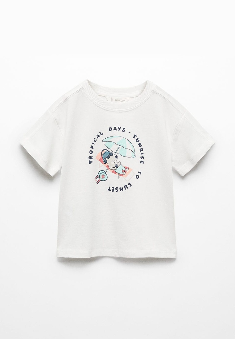 Футболка Mango Kids PANCHO, цвет: белый, RTLADN397901 — купить в ...