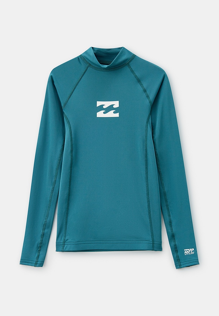 Гидрофутболка Billabong WAVES ALL DAY SFSH MRE, цвет: бирюзовый ...
