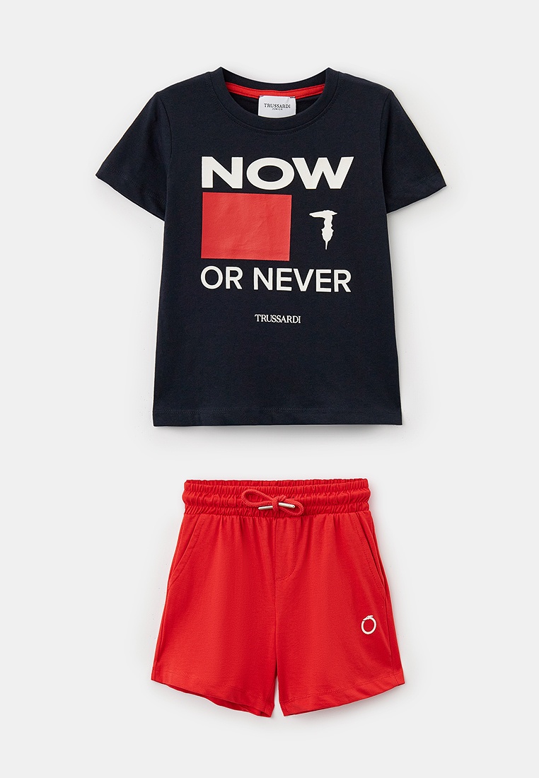 Футболка и шорты Trussardi Junior, цвет: красный, RTLADN700201 — купить ...