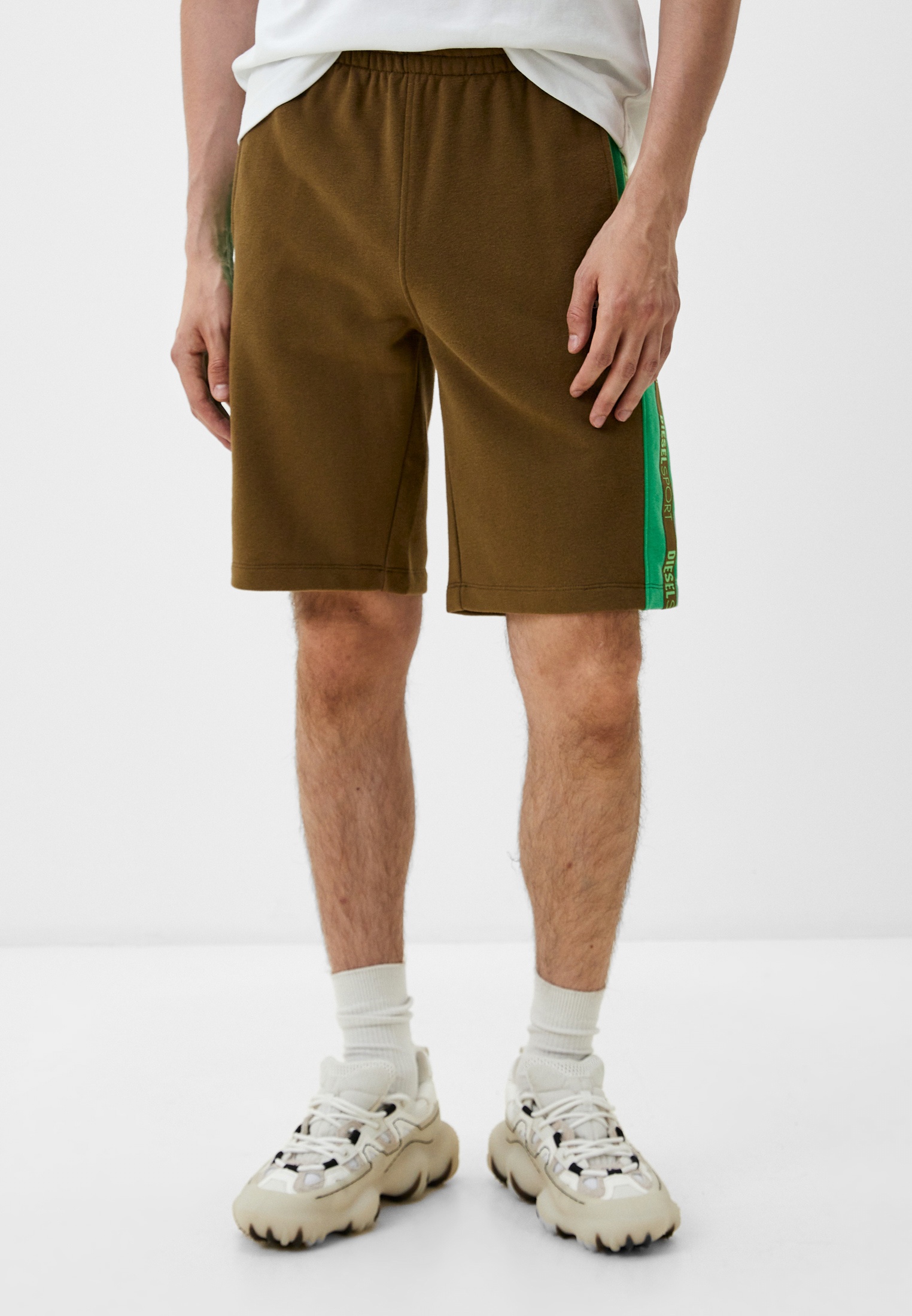 Шорты спортивные Diesel, цвет: хаки, RTLADN812601 — купить в интернет ...