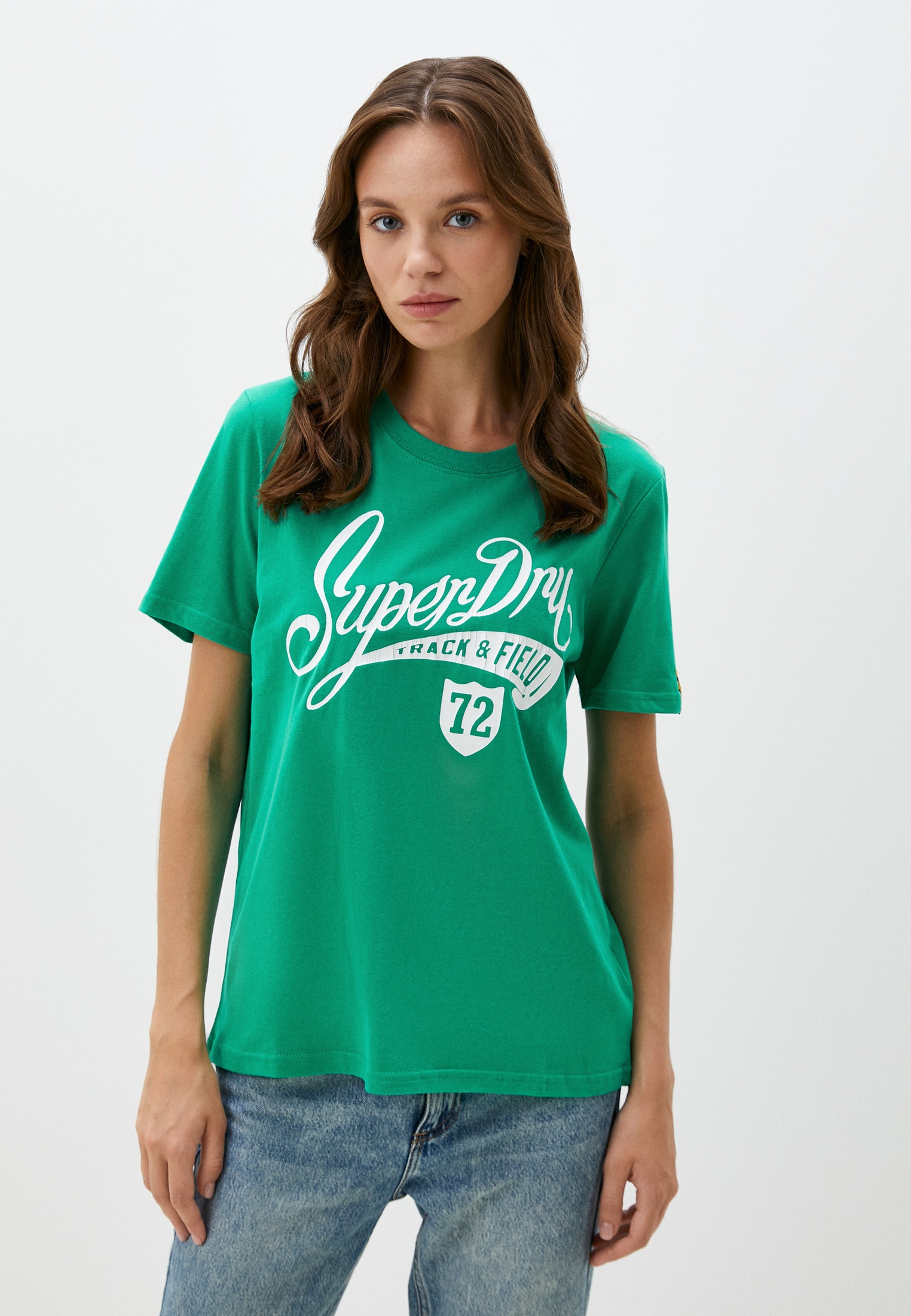 Футболка Superdry, цвет: зеленый, RTLADN933801 — купить в интернет ...