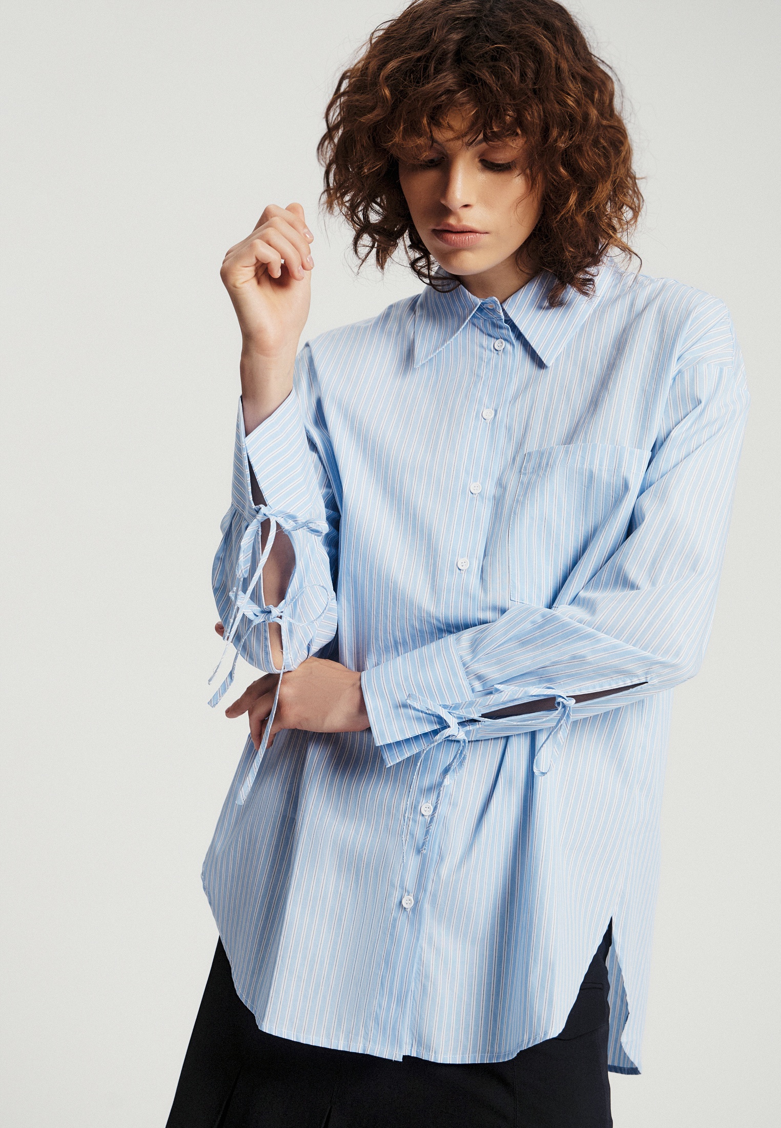 Рубашка Nume OVERSIZE, цвет: голубой, RTLADO041001 — купить в интернет ...