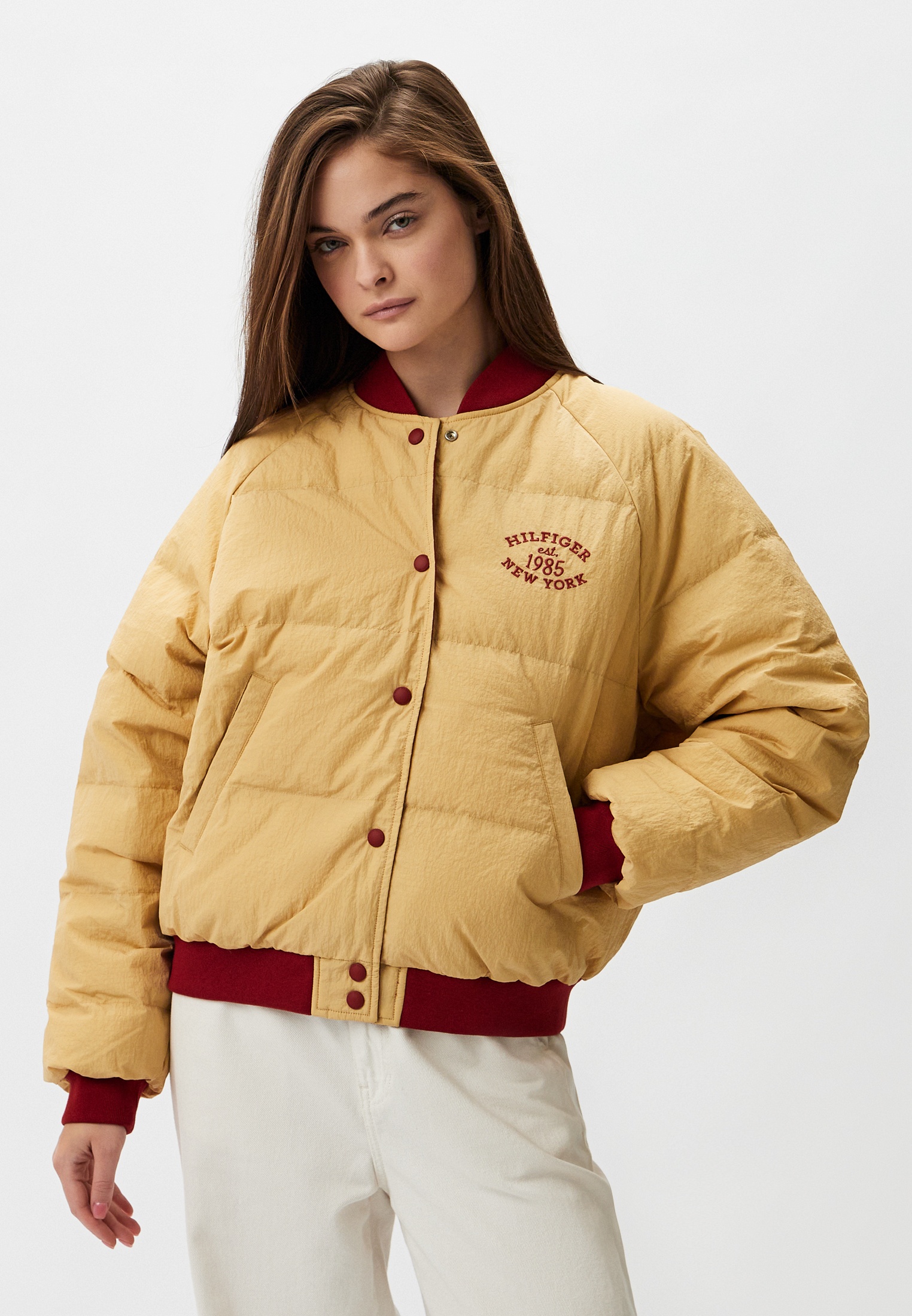 Бомбер Tommy Hilfiger REVERSIBLE, цвет: бежевый, RTLADO210901 — купить ...