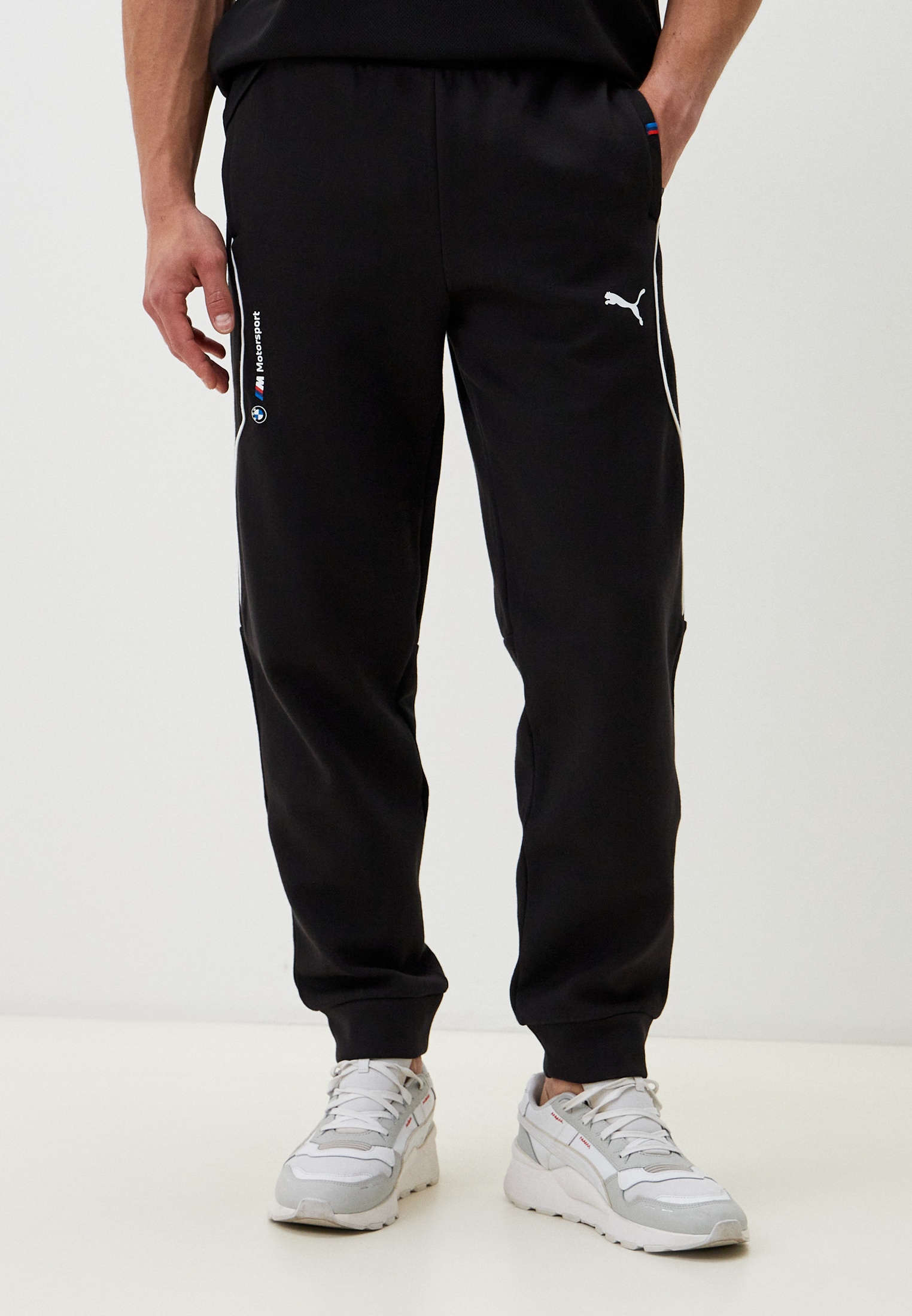 Брюки спортивные PUMA BMW MMS Sweat Pants, reg/cc, цвет: черный ...